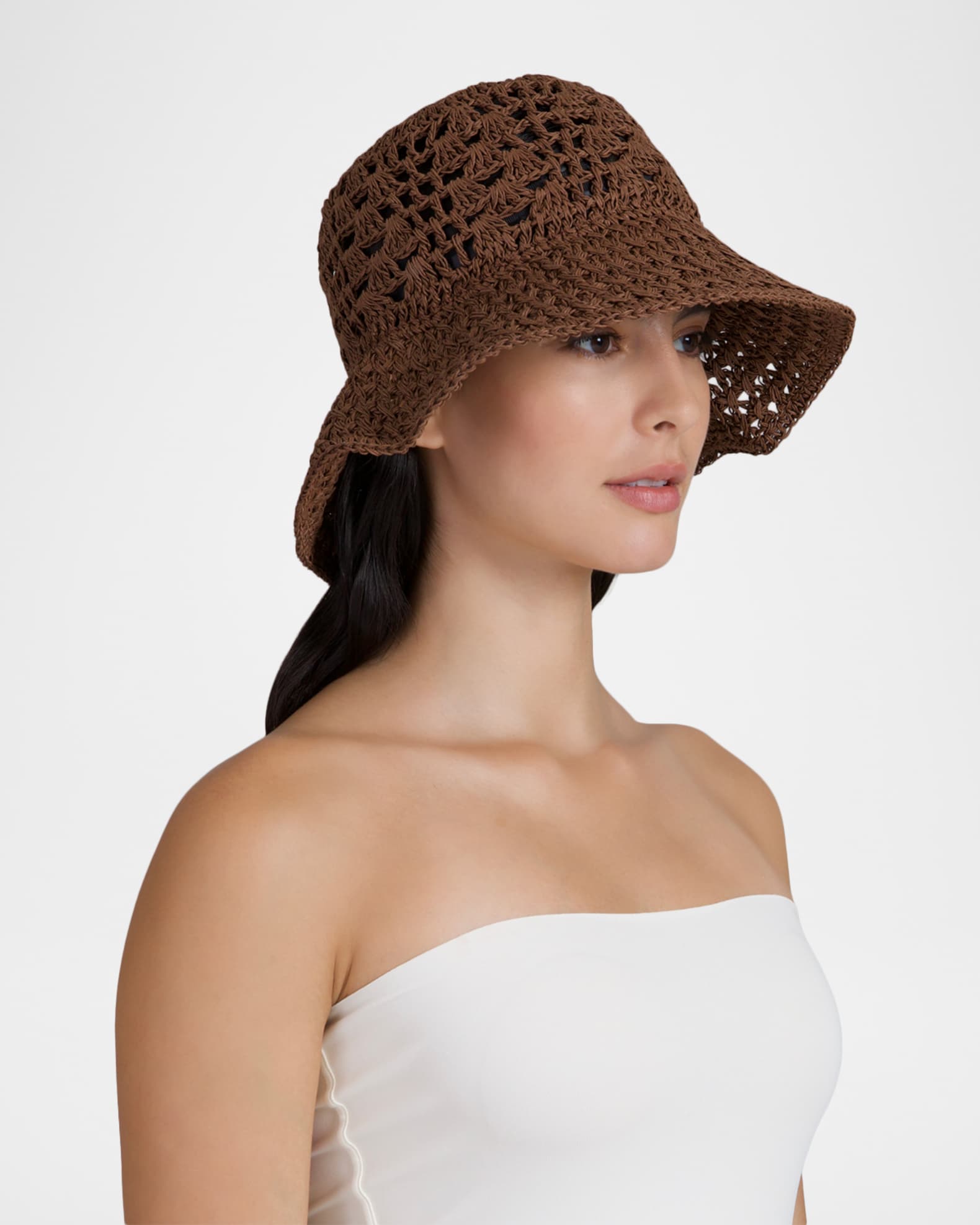 Eugenia Kim Jonah Crochet Bucket Hat | Neiman Marcus