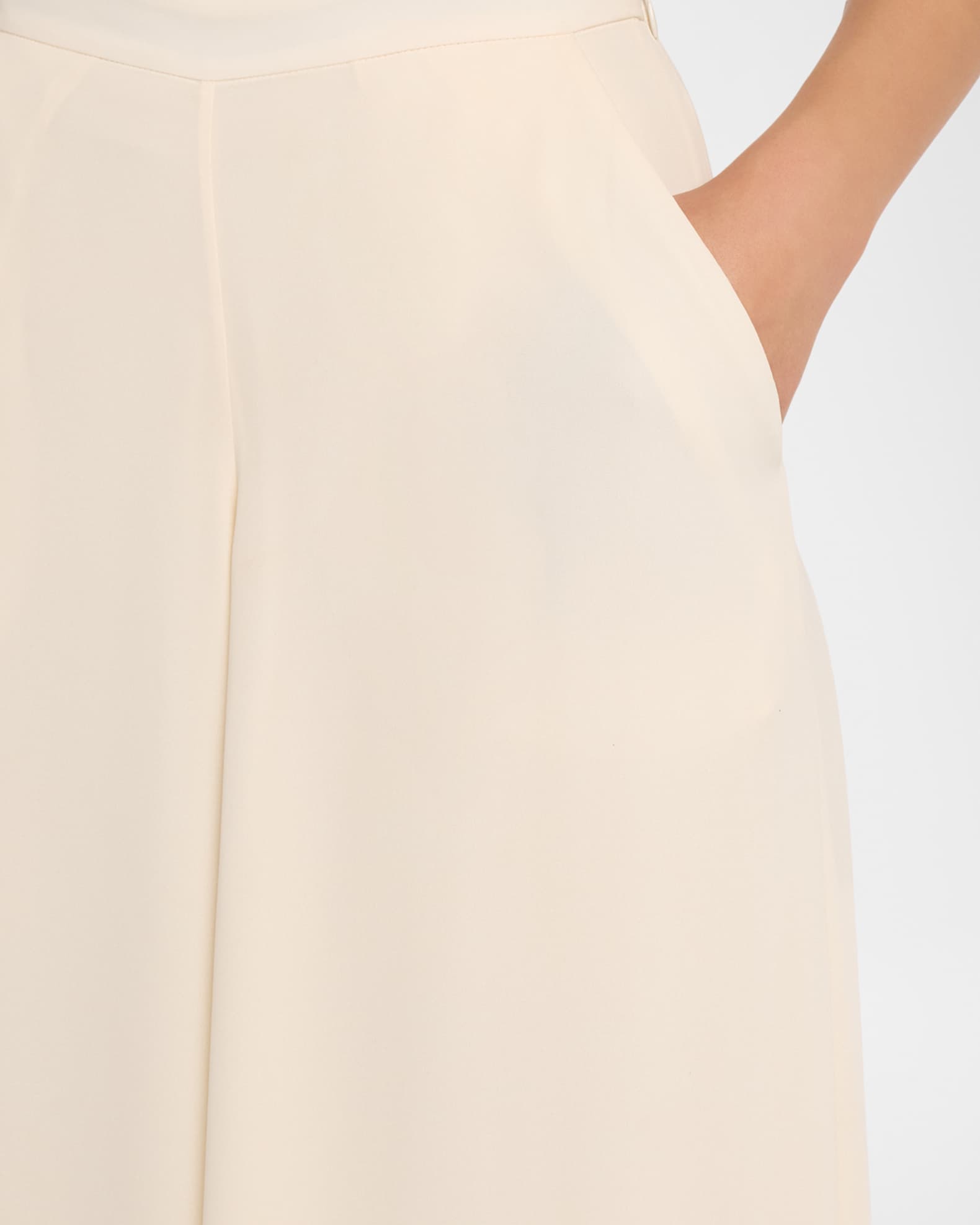 LAPOINTE High-Rise Georgette Wide-Leg Pants | Neiman Marcus