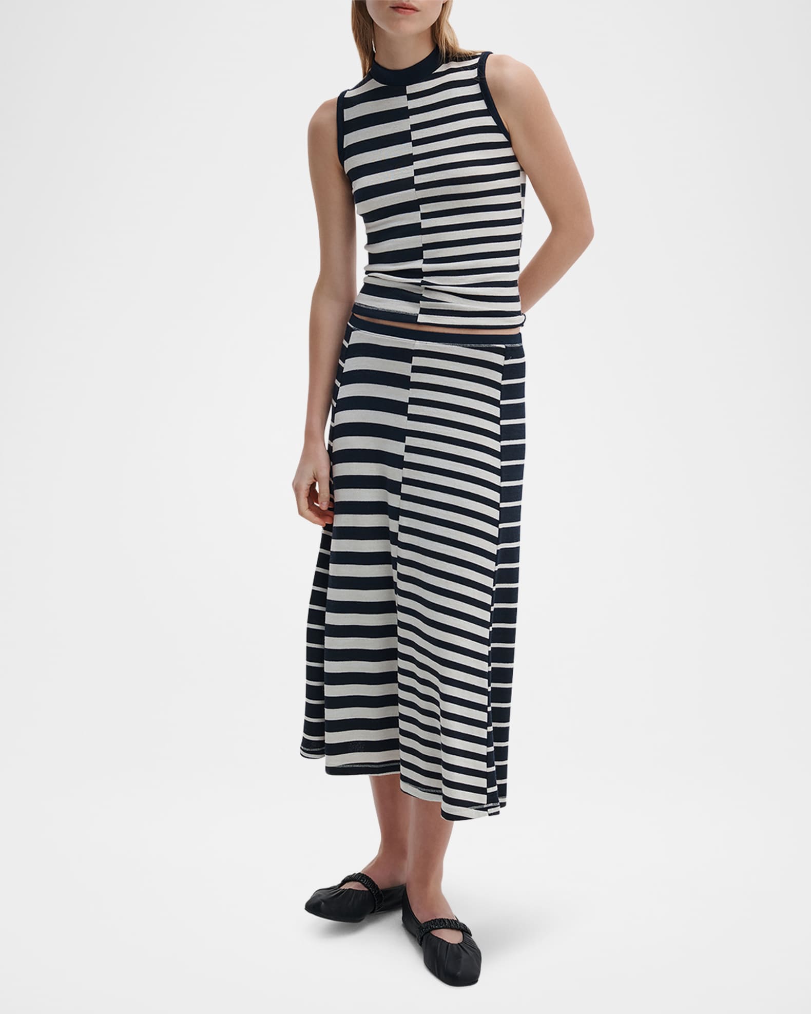 Rag & Bone The Knit Mix Striped Tank Top | Neiman Marcus