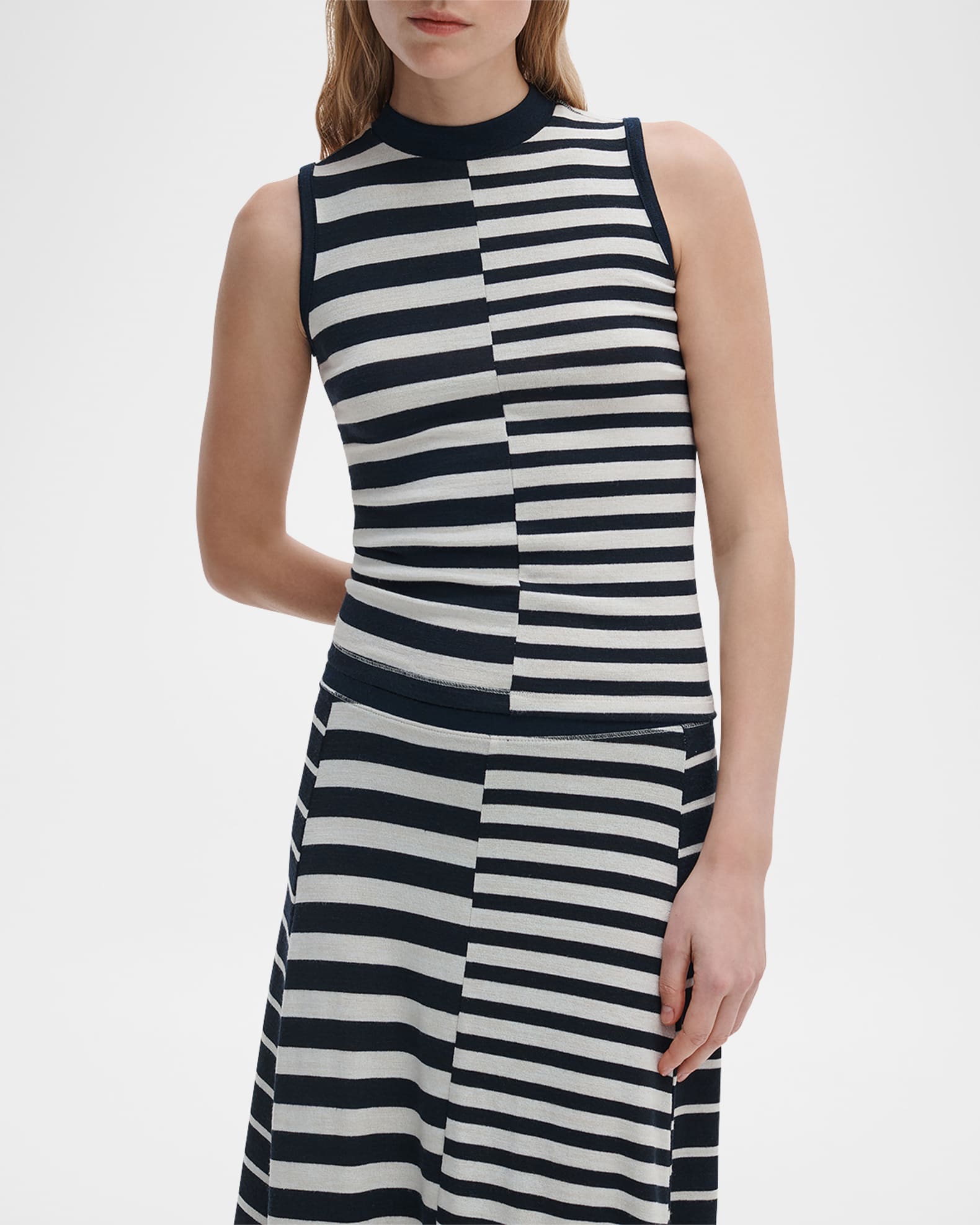 Rag & Bone The Knit Mix Striped Tank Top | Neiman Marcus