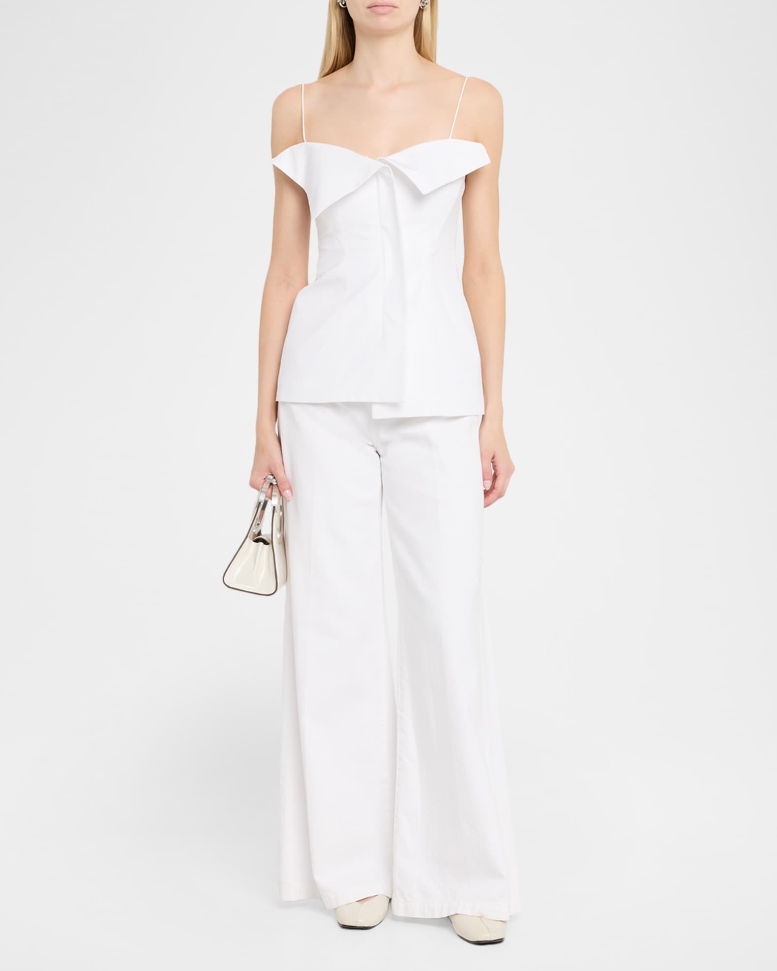 FForme Eilwen Tailored Cotton Sleeveless Top | Neiman Marcus