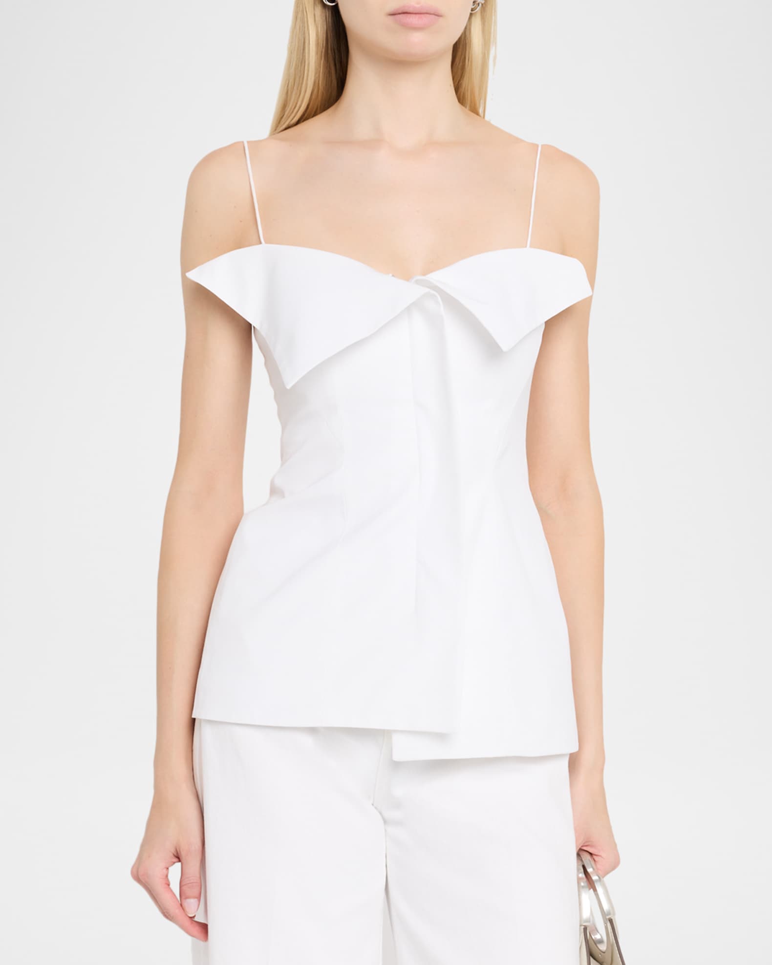 FForme Eilwen Tailored Cotton Sleeveless Top | Neiman Marcus