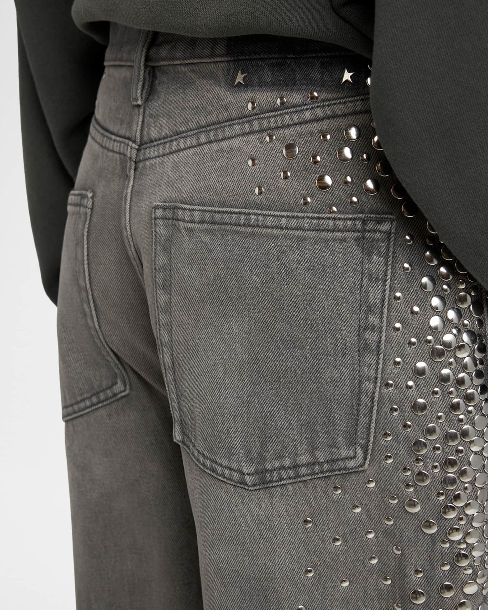 Golden Goose Journey Studded Boyfriend Jeans | Neiman Marcus