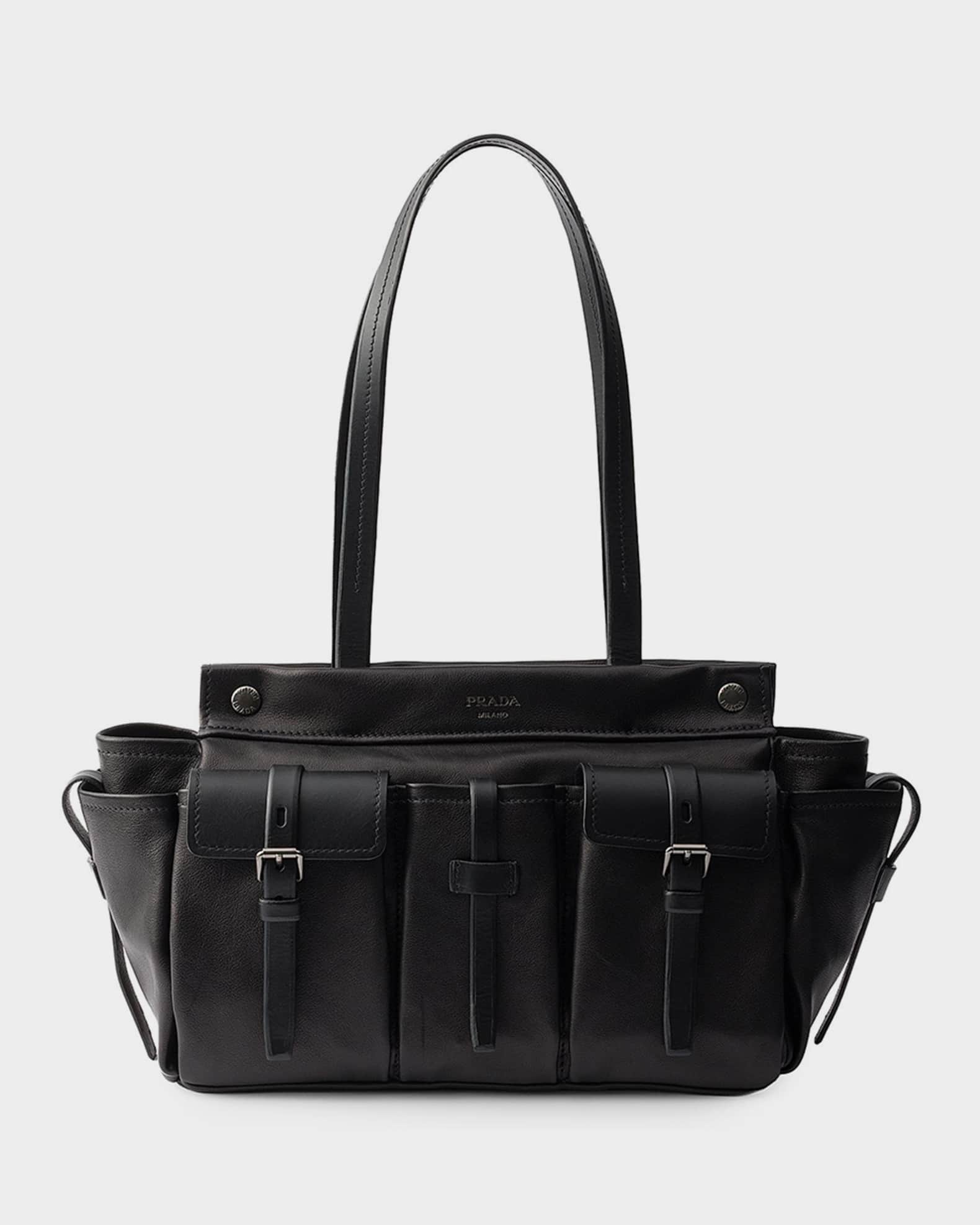 Prada Route Large Leather Bag | Neiman Marcus
