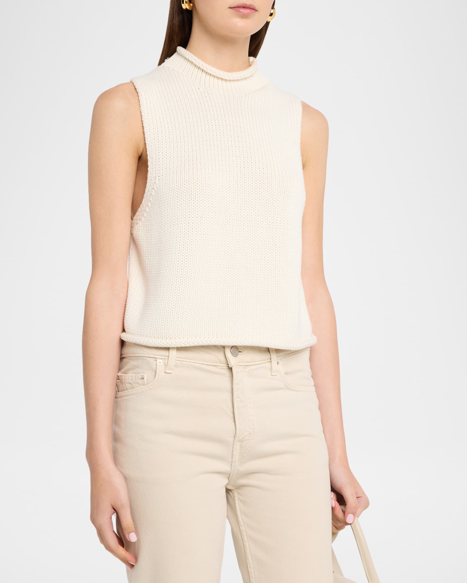 Sablyn Giada Roll-Neck Sweater Vest | Neiman Marcus