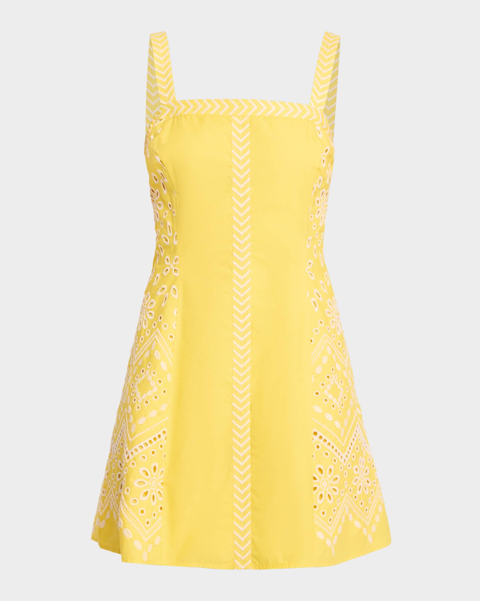 Ramy Brook Fawn Embroidered Mini Dress | Neiman Marcus