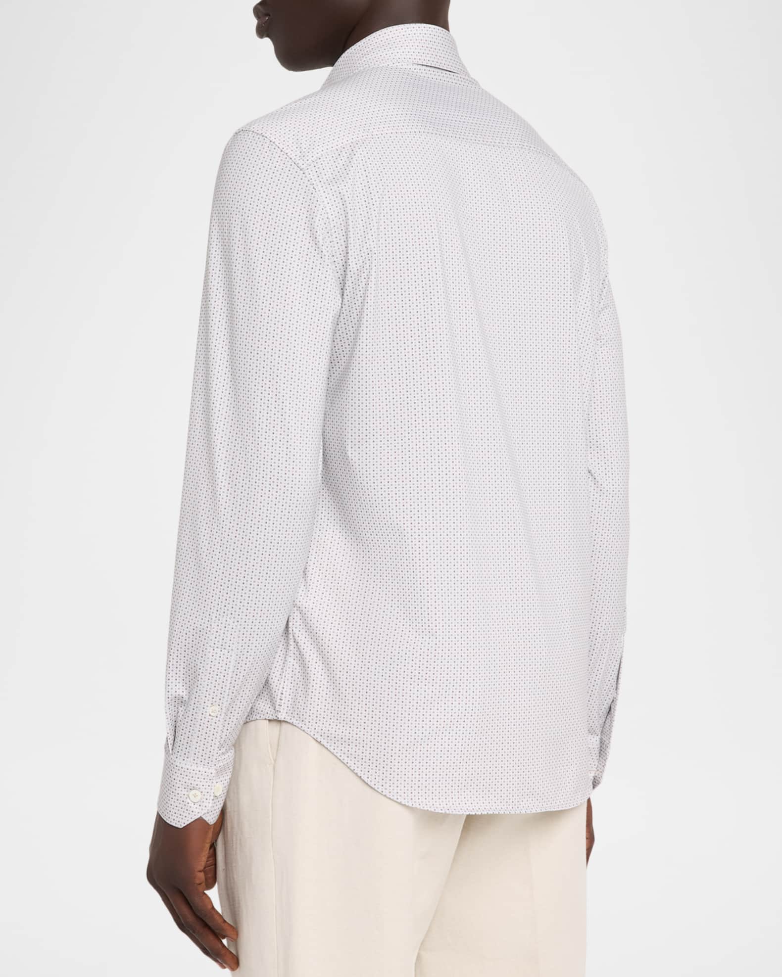 Bugatchi Men's James OoohCotton® Geometric-Print Sport Shirt | Neiman ...