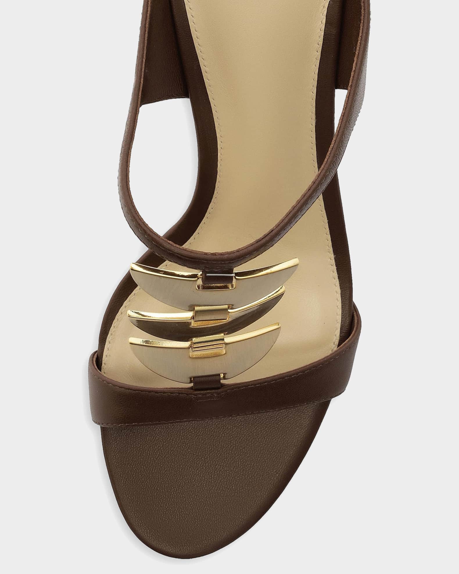 Alexandre Birman 85mm Lia Leather T-Strap Mules | Neiman Marcus