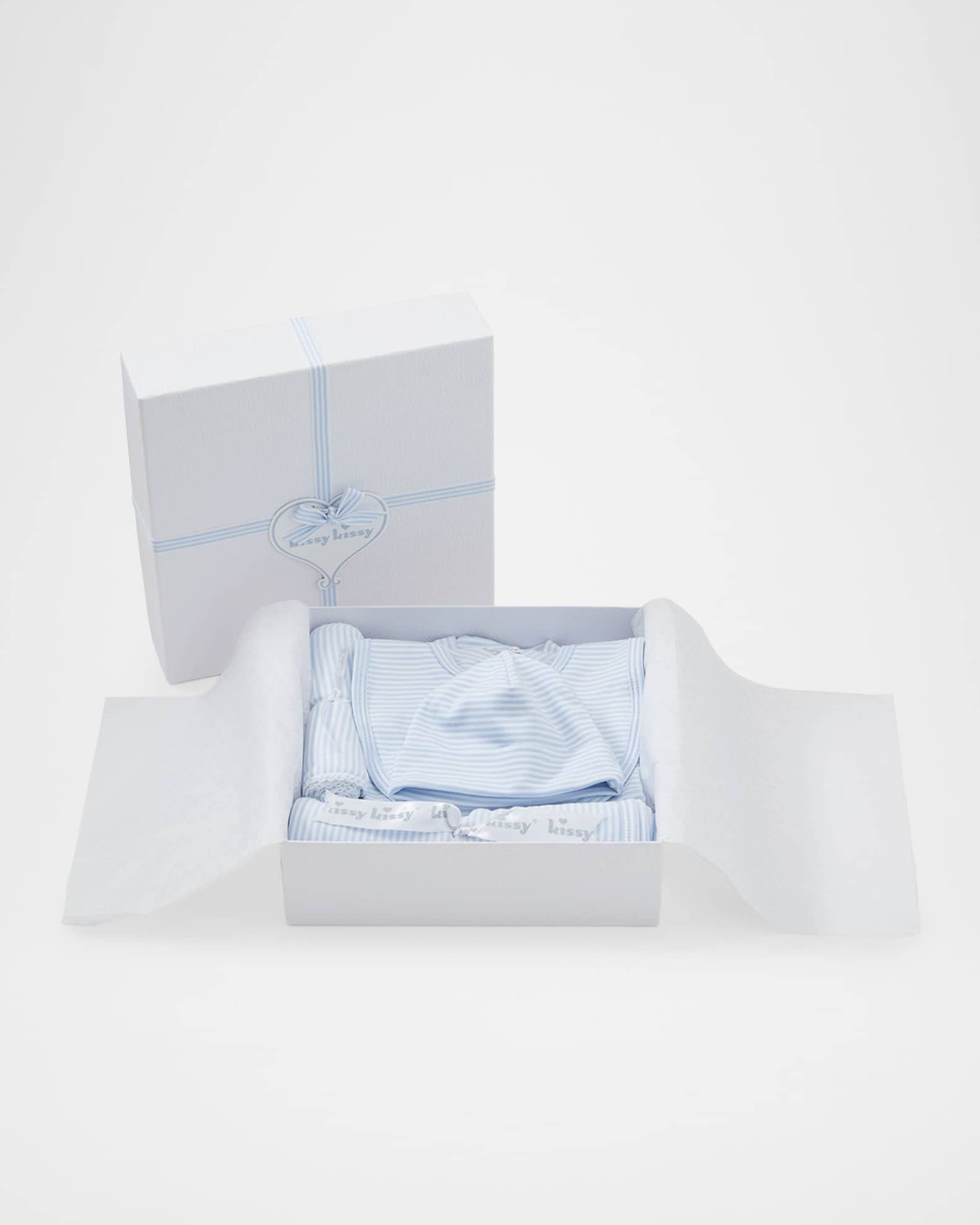 Kissy Kissy Kid's Simple Stripes 5-Piece Gift Box Set, Size Newborn-6M ...