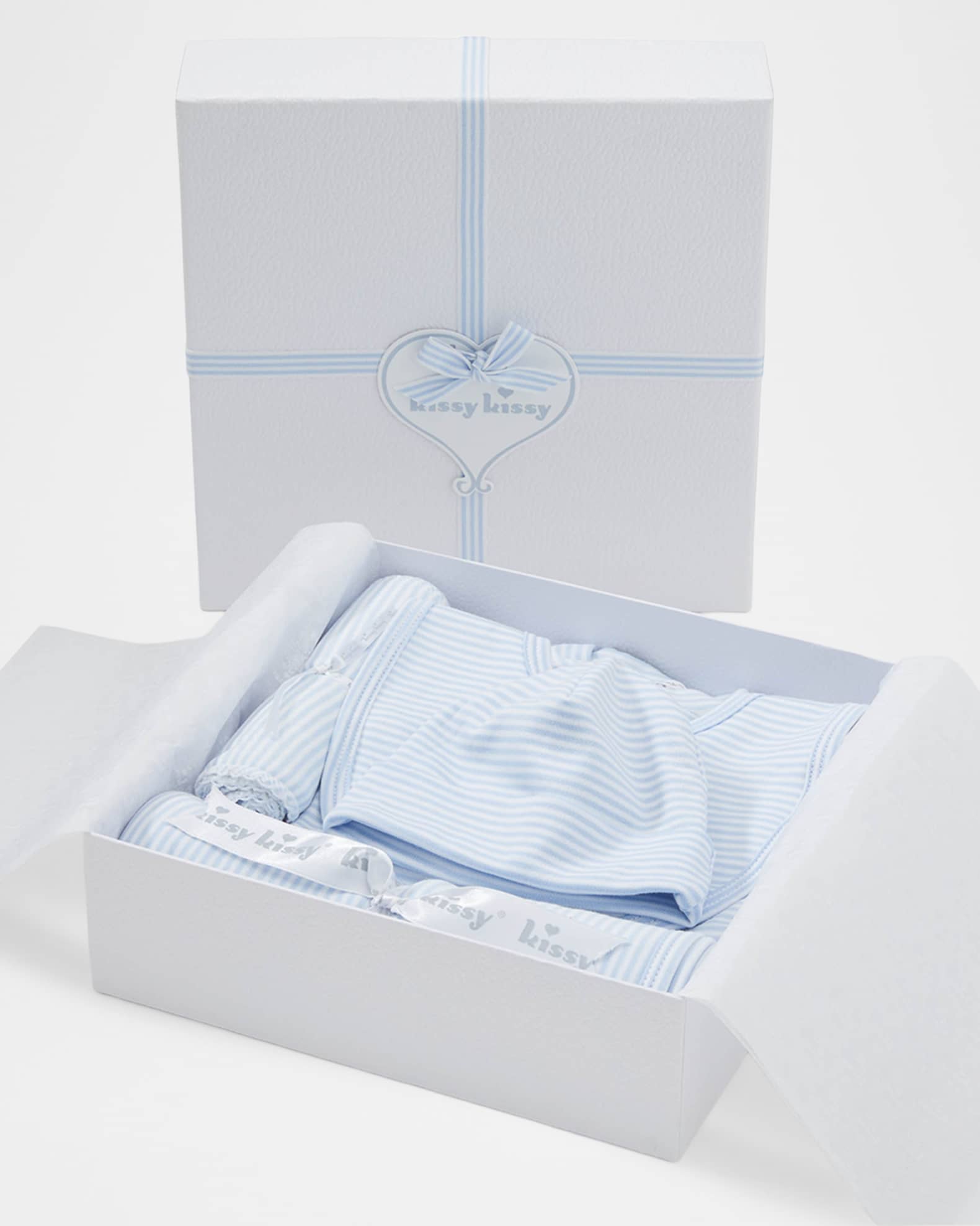 Kissy Kissy Kid's Simple Stripes 5-Piece Gift Box Set, Size Newborn-6M ...