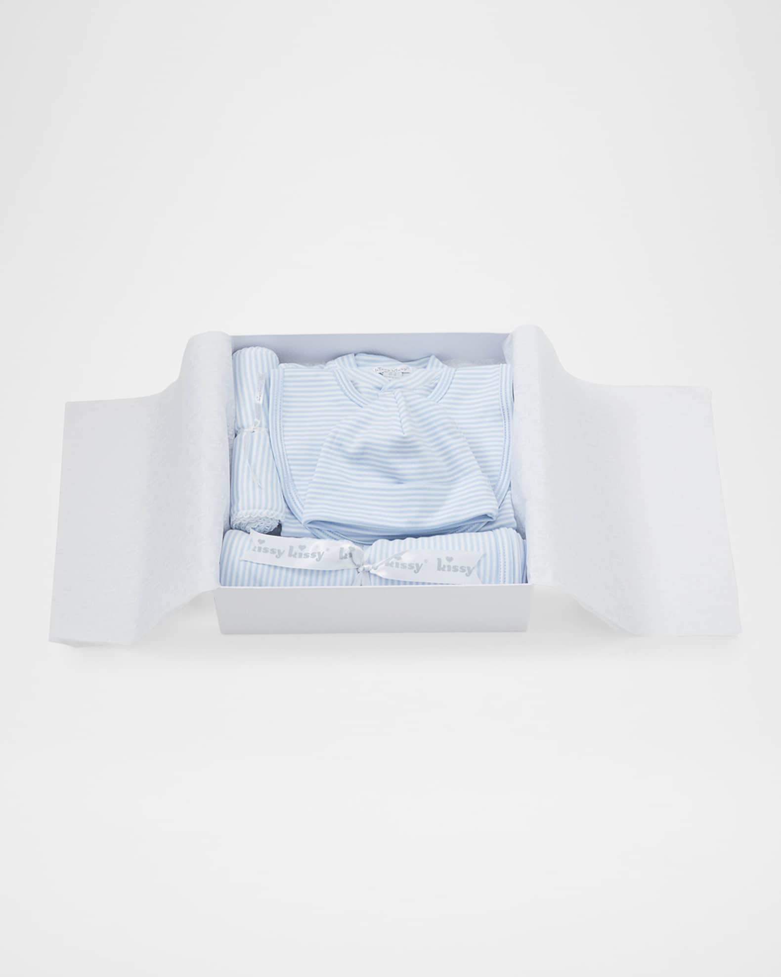Kissy Kissy Kid's Simple Stripes 5-Piece Gift Box Set, Size Newborn-6M ...