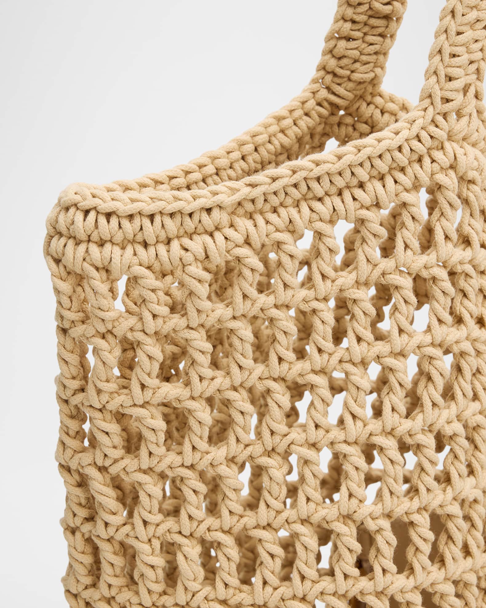Vince Barcelona Large Cotton Crochet Tote Bag | Neiman Marcus