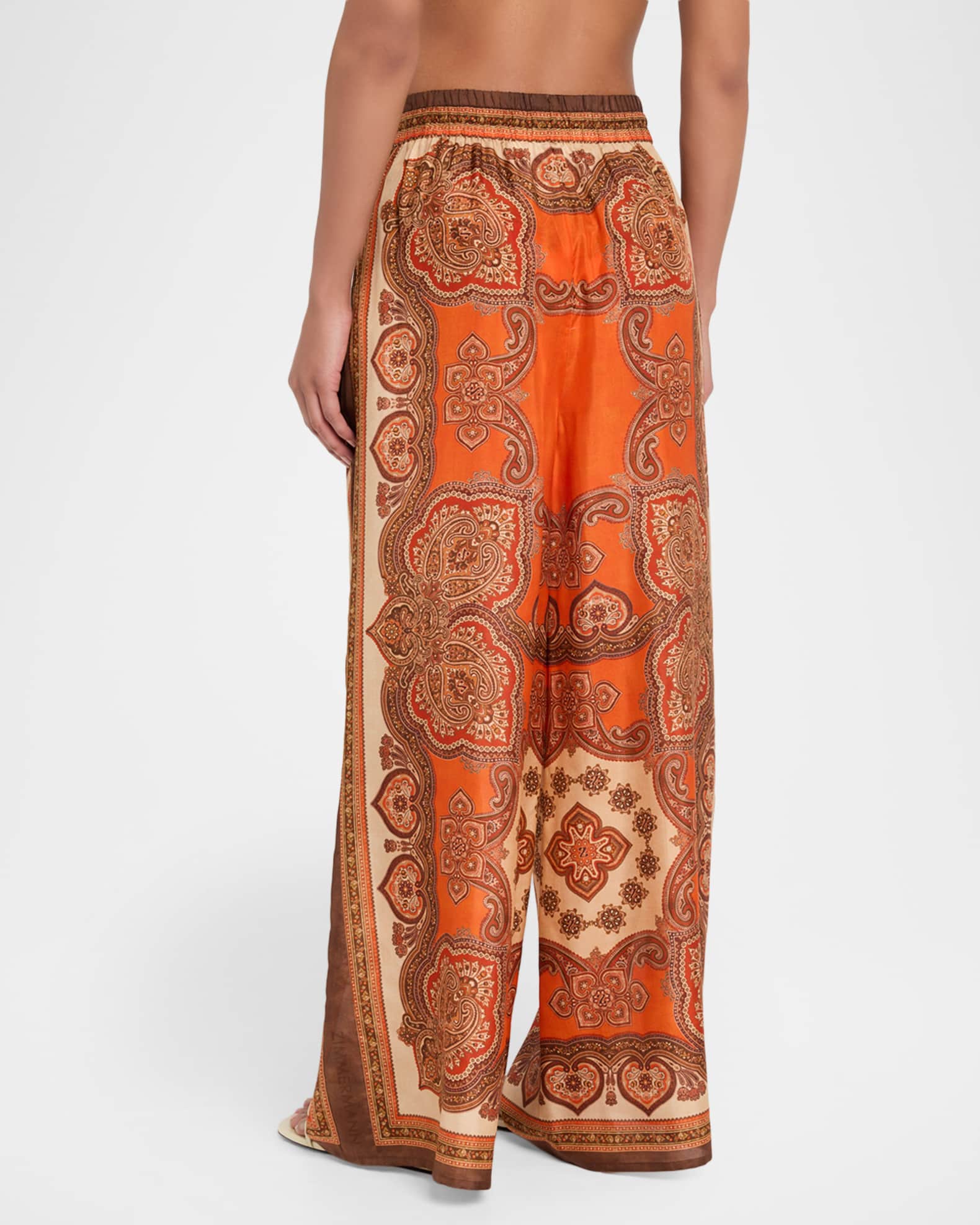 Zimmermann Mahon Relaxed Silk Pants | Neiman Marcus