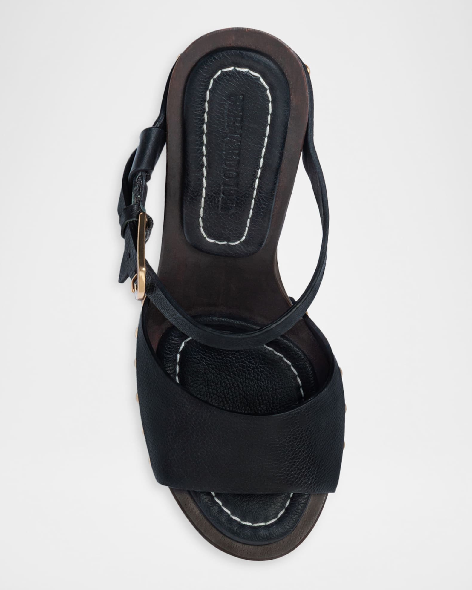Bernardo 115mm Luxor Leather Platform Clogs | Neiman Marcus