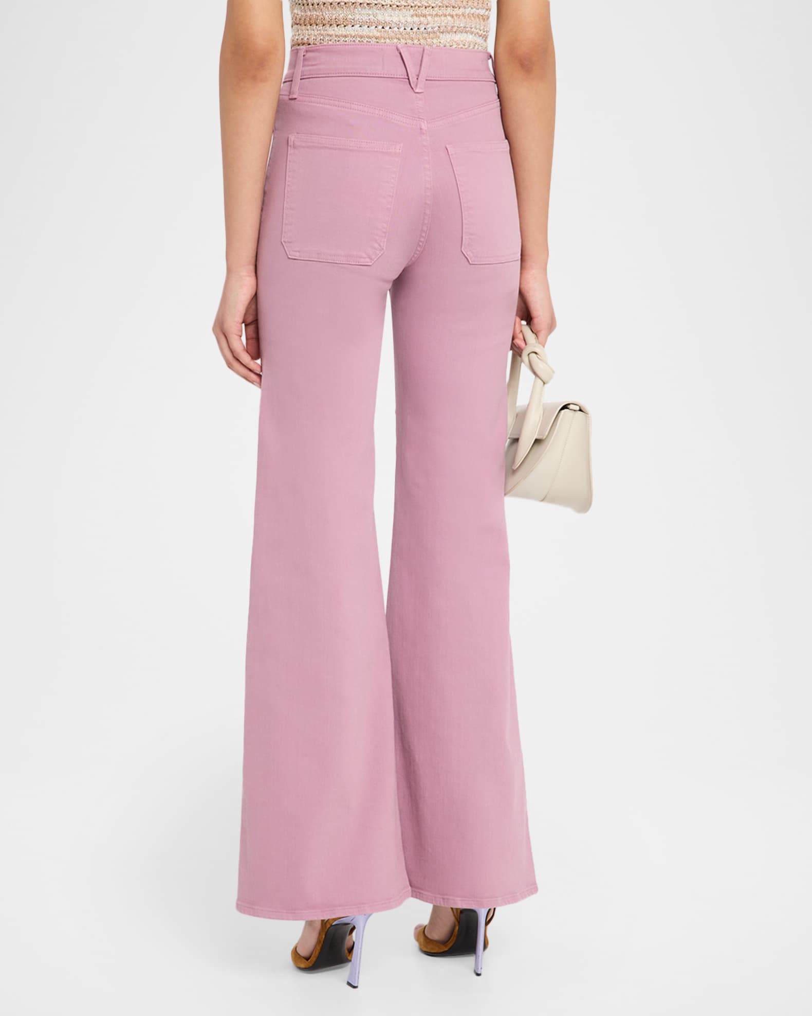 Veronica Beard Joplin High-Rise Flare Jeans | Neiman Marcus