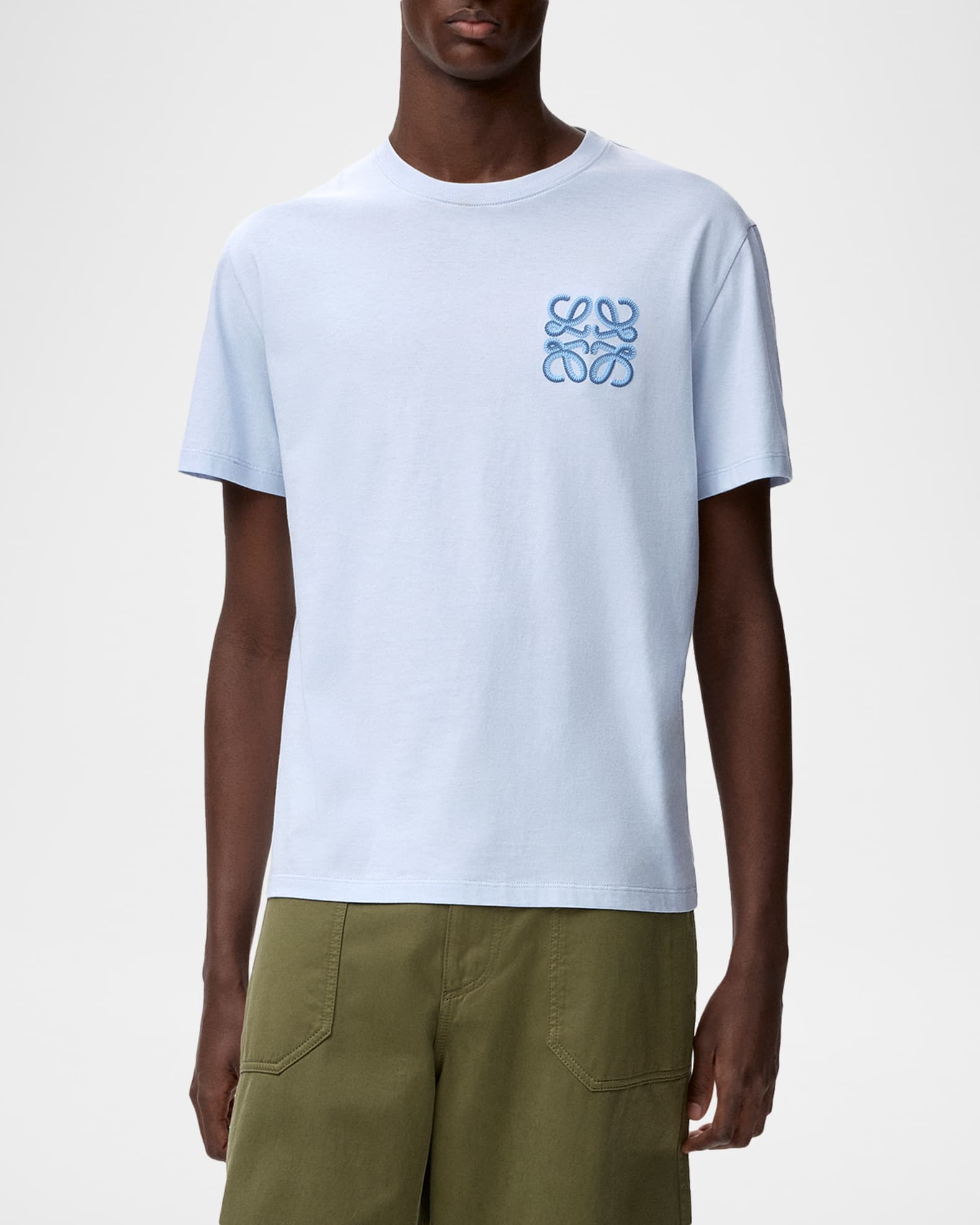 Loewe x Paula's Ibiza Men's Embroidered Logo T-Shirt | Neiman Marcus