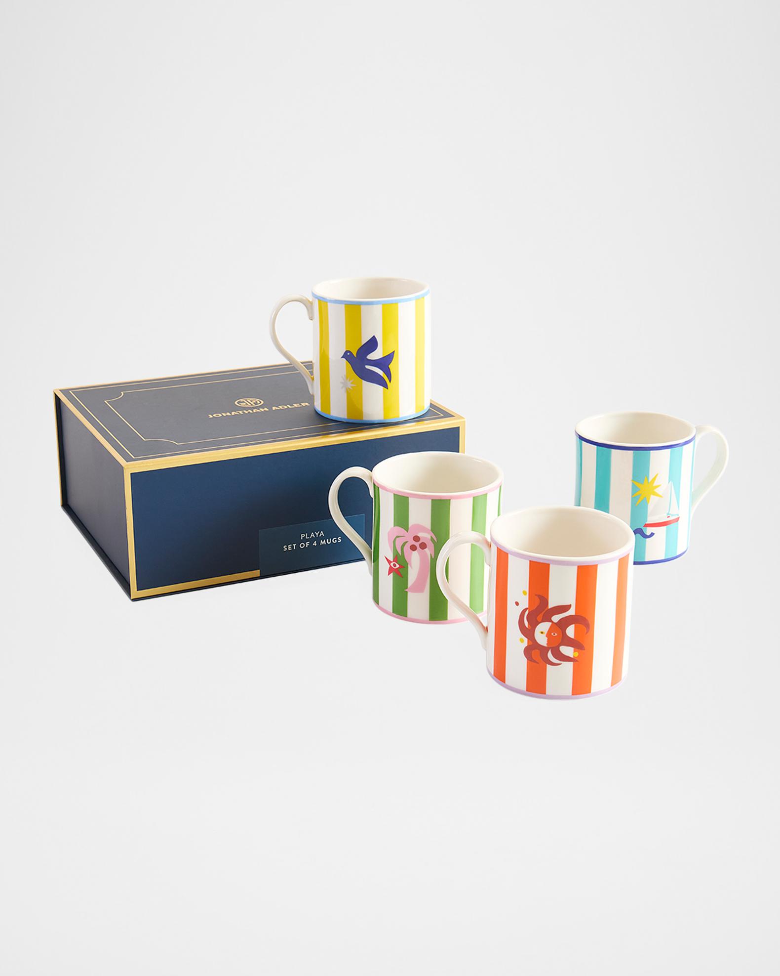 Jonathan Adler Playa 12 oz. Mugs Gift Box, Set of 4 | Neiman Marcus