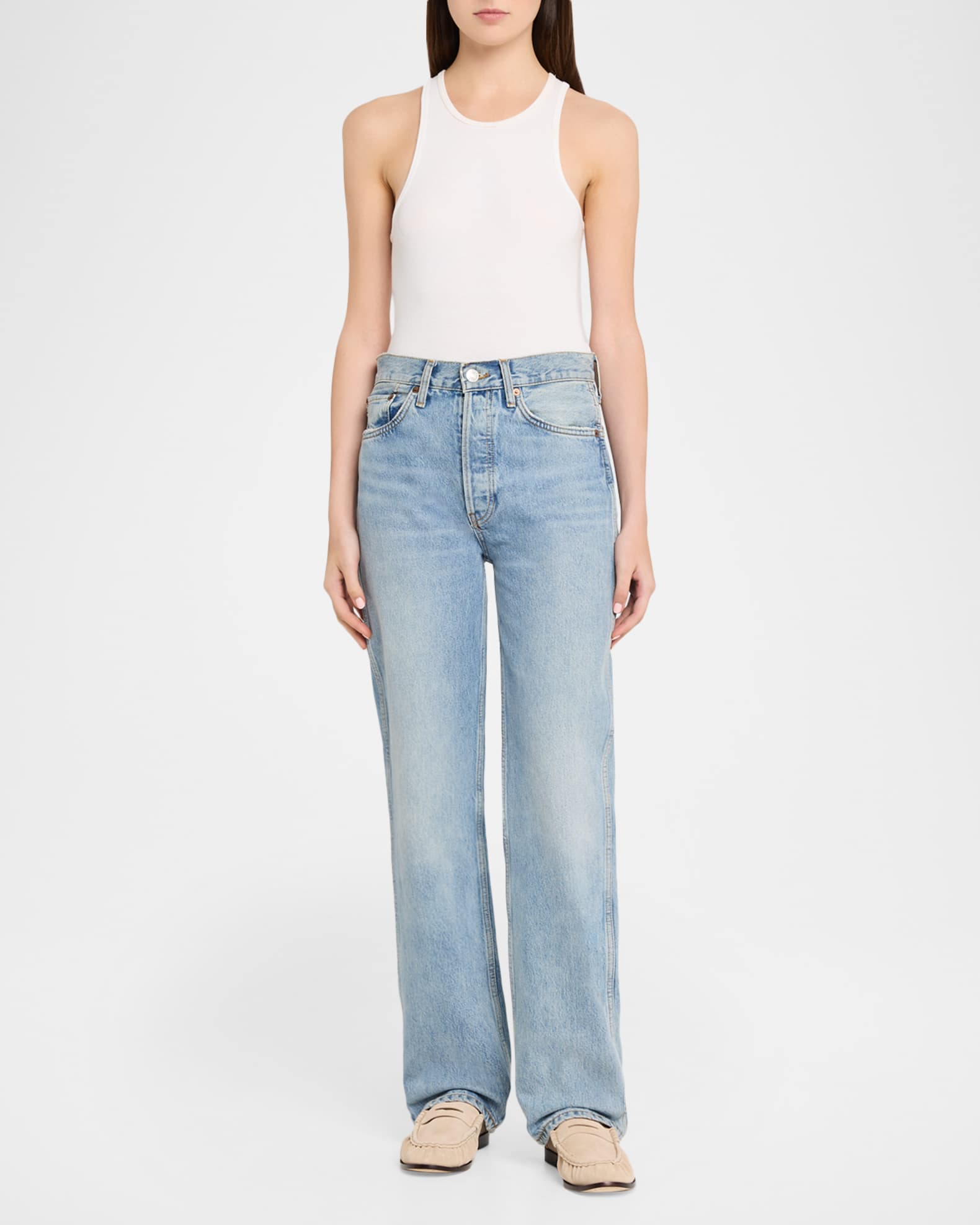 Rag & Bone Lexi Suede Penny Loafers | Neiman Marcus