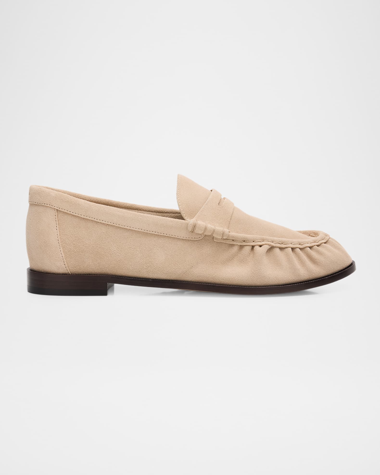 Rag & Bone Lexi Suede Penny Loafers | Neiman Marcus