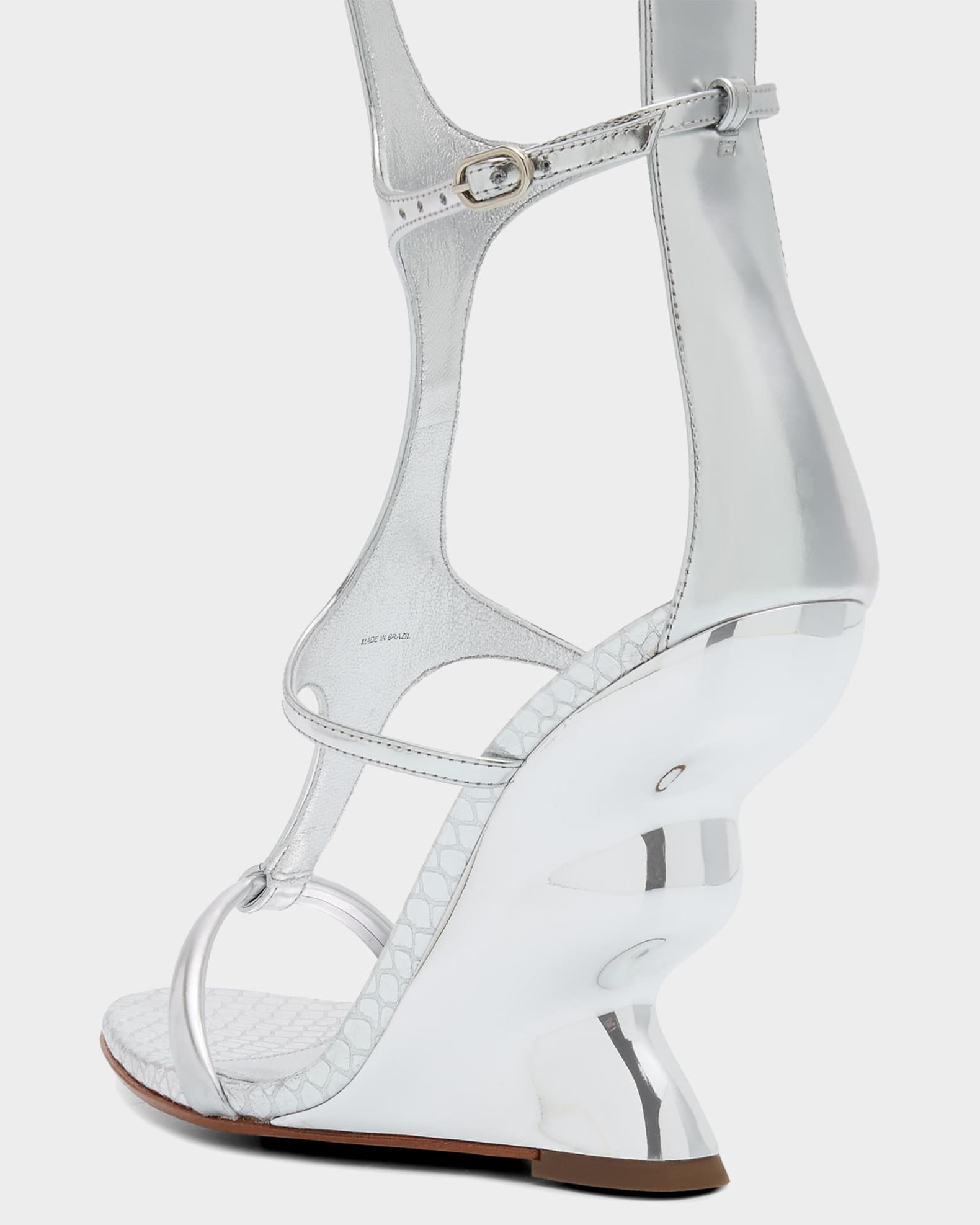 Alexandre Birman 100mm Boonie Metallic Leather Gladiator Sandals ...