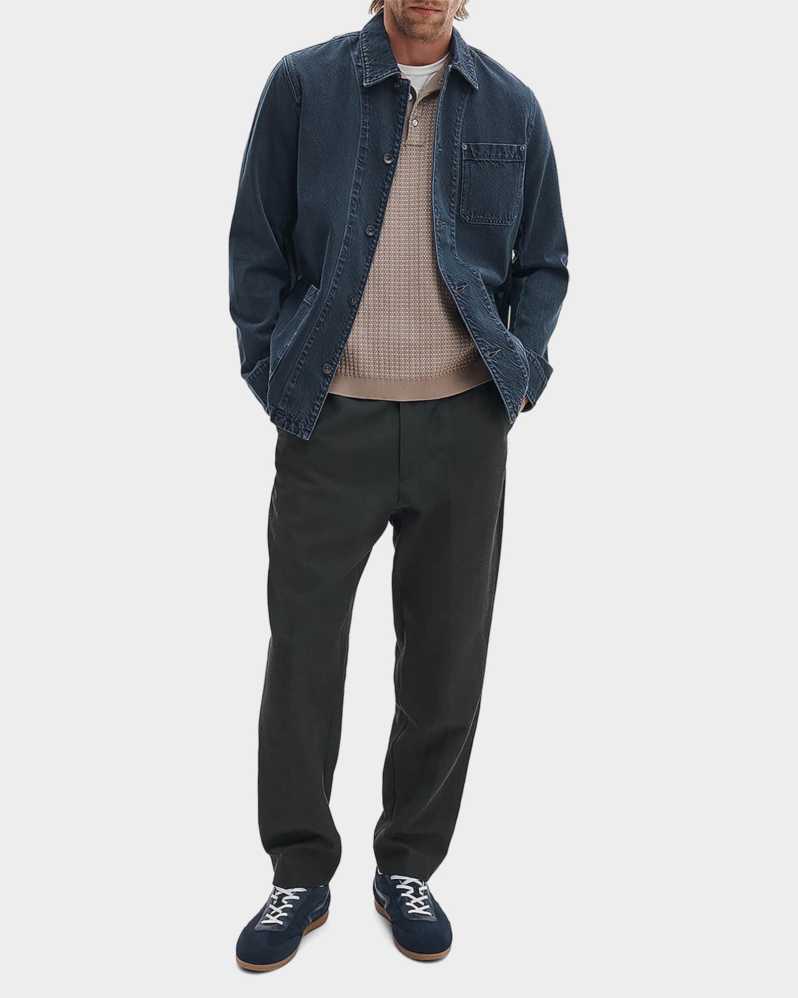 Rag & Bone Men's Evan Patch-Pocket Denim Jacket | Neiman Marcus