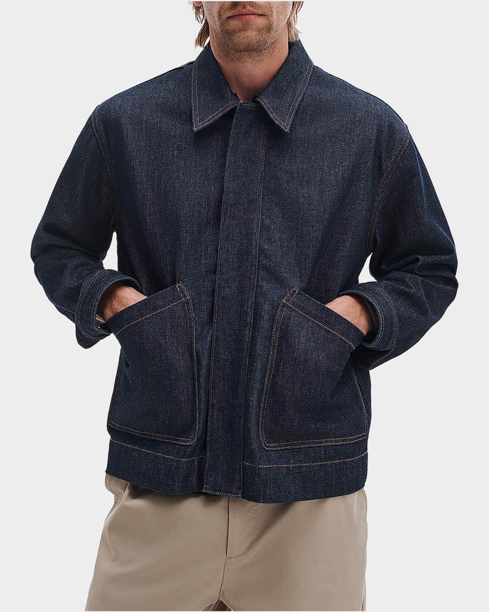 Rag & Bone Men's Hudson Denim Shirt Jacket | Neiman Marcus