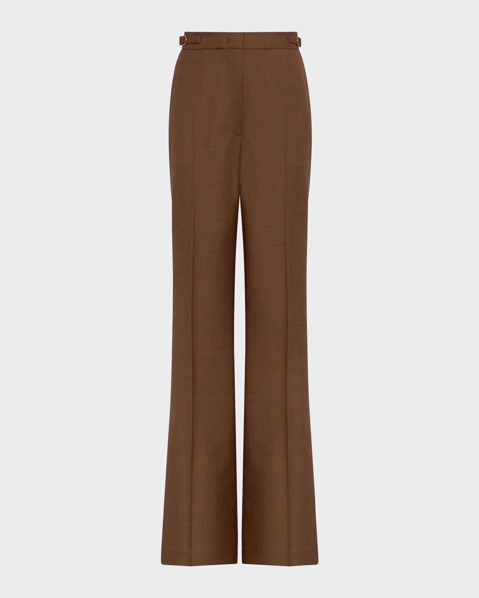 Gabriela Hearst Vesta High-Waist Wool-Silk Straight-Leg Pants | Neiman ...