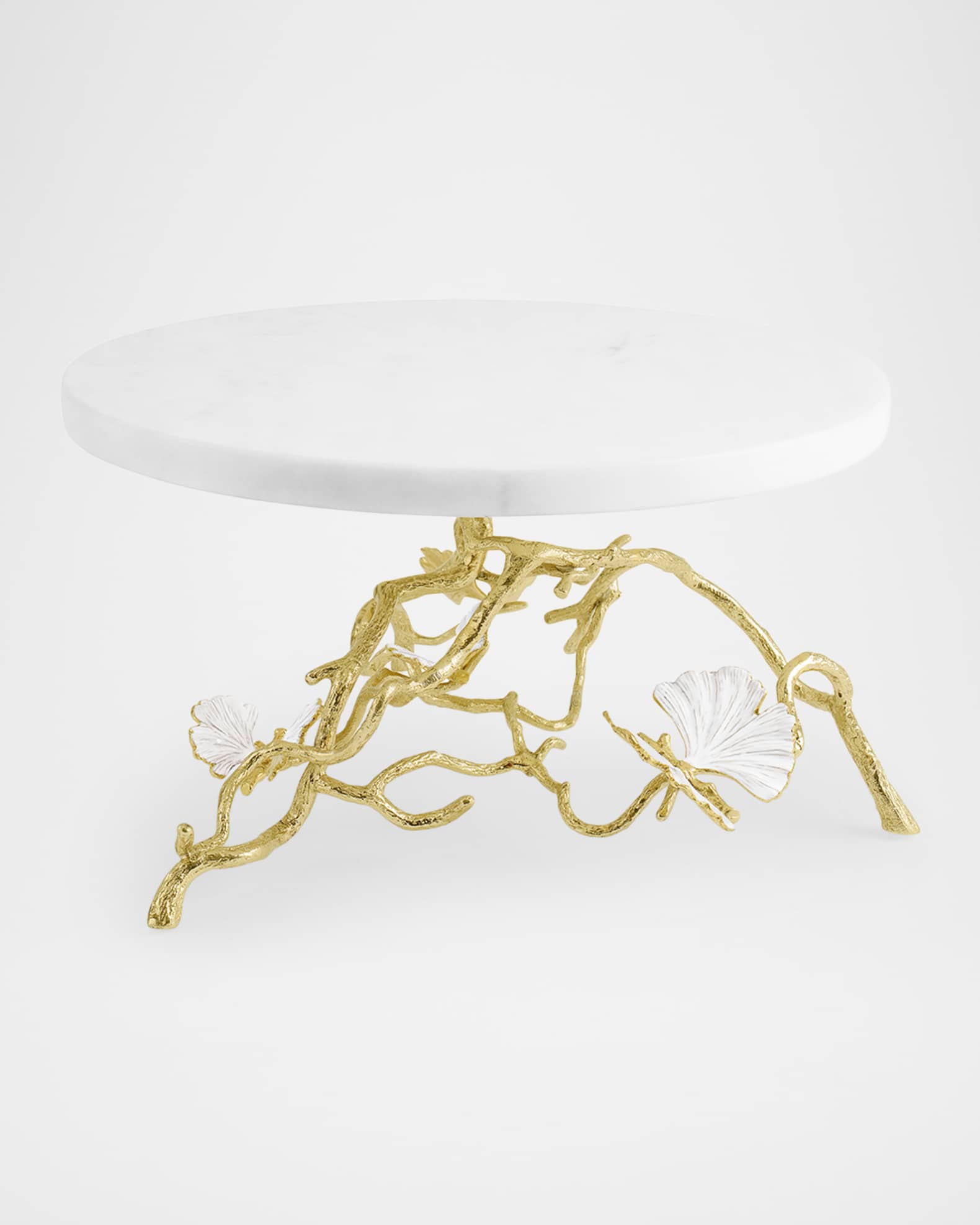 Michael Aram Butterfly Gingko Gold Cake Stand | Neiman Marcus