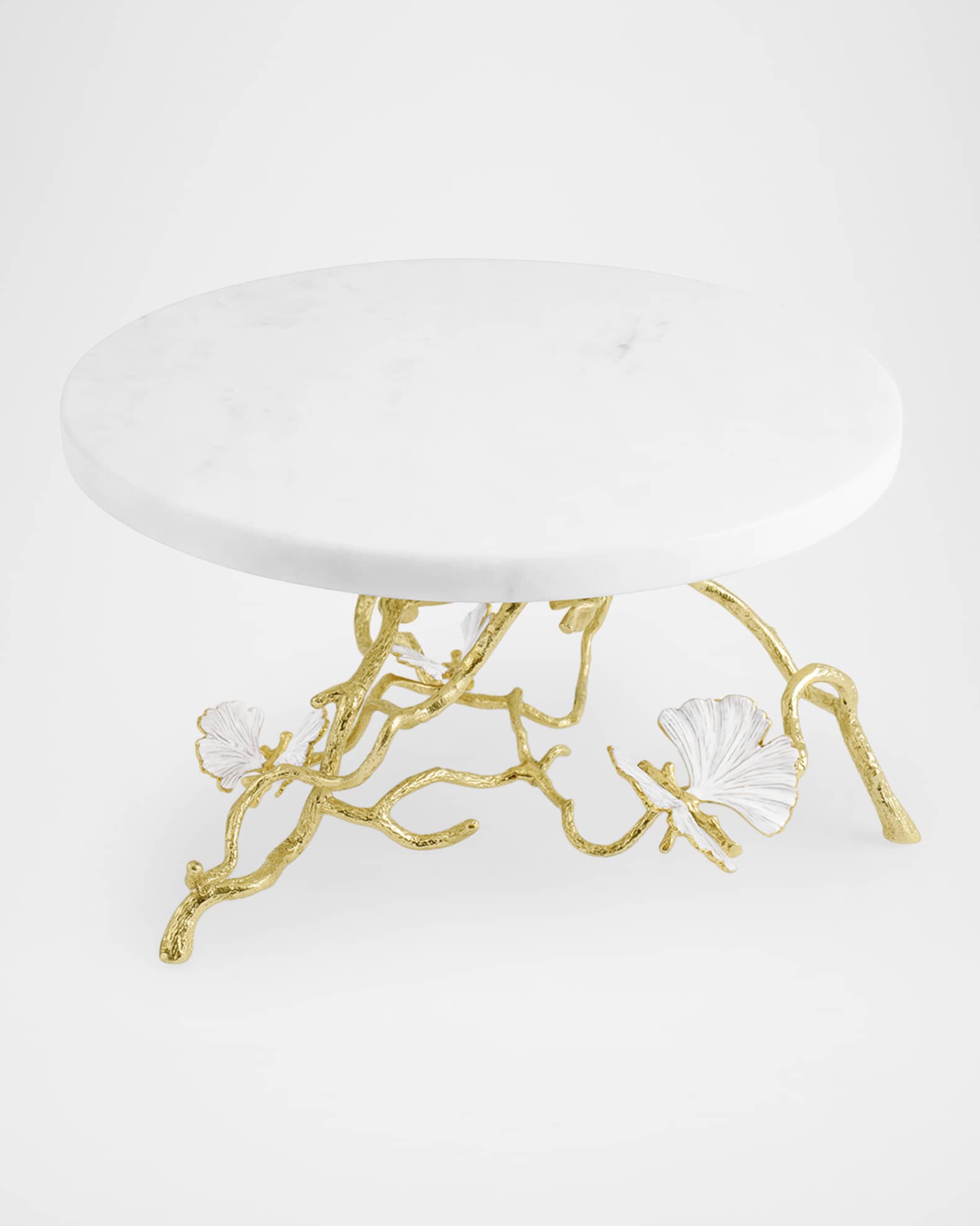 Michael Aram Butterfly Gingko Gold Cake Stand | Neiman Marcus