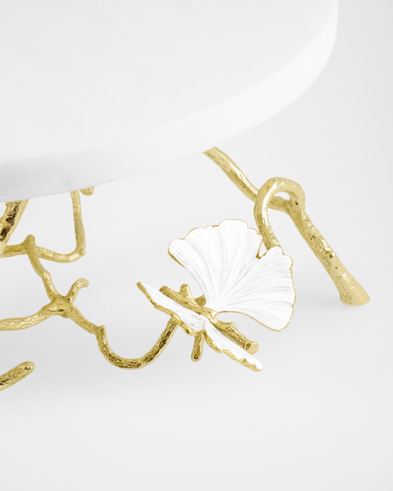 Michael Aram Butterfly Gingko Gold Cake Stand | Neiman Marcus