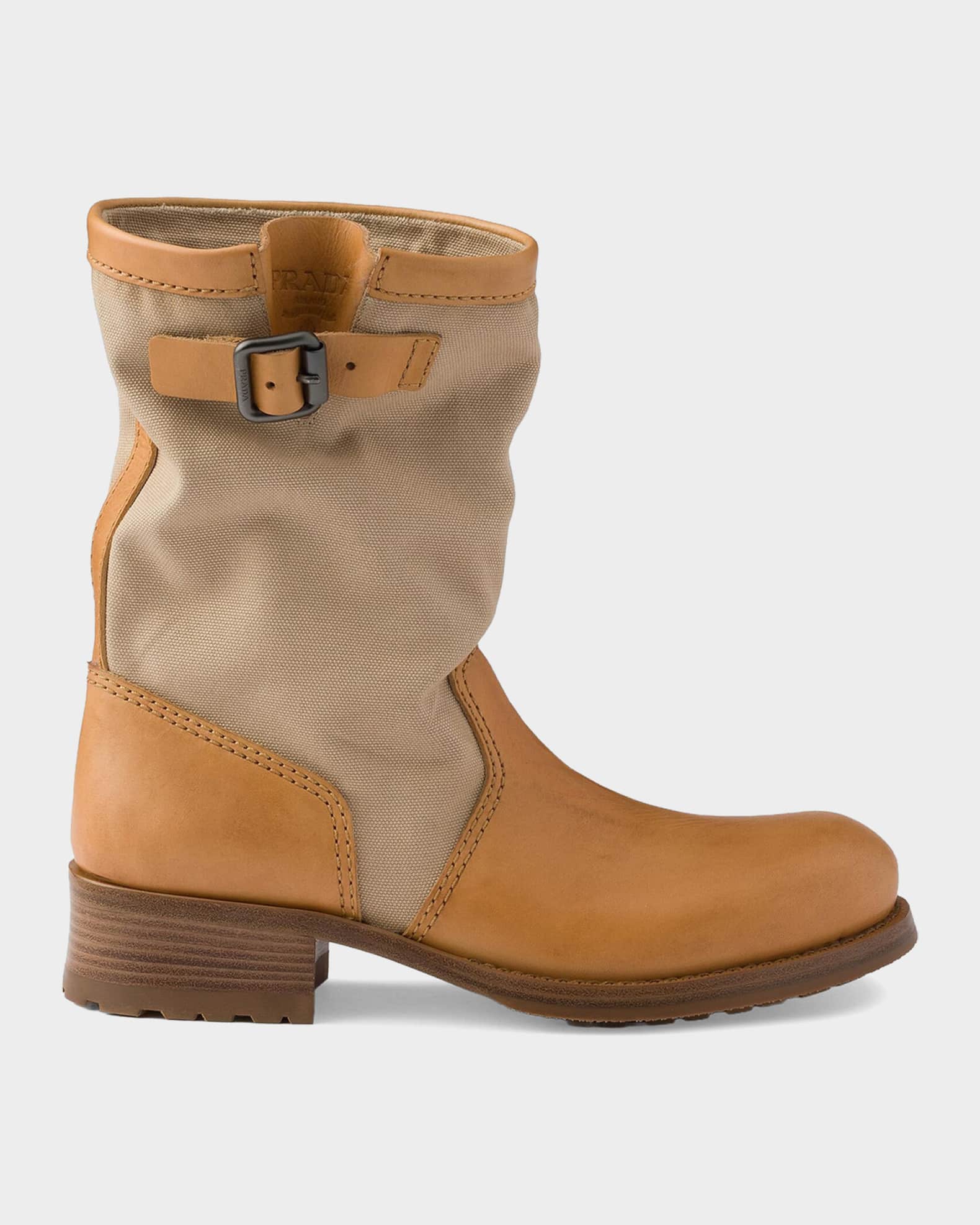 Leather and Canvas Boots | Neiman Marcus