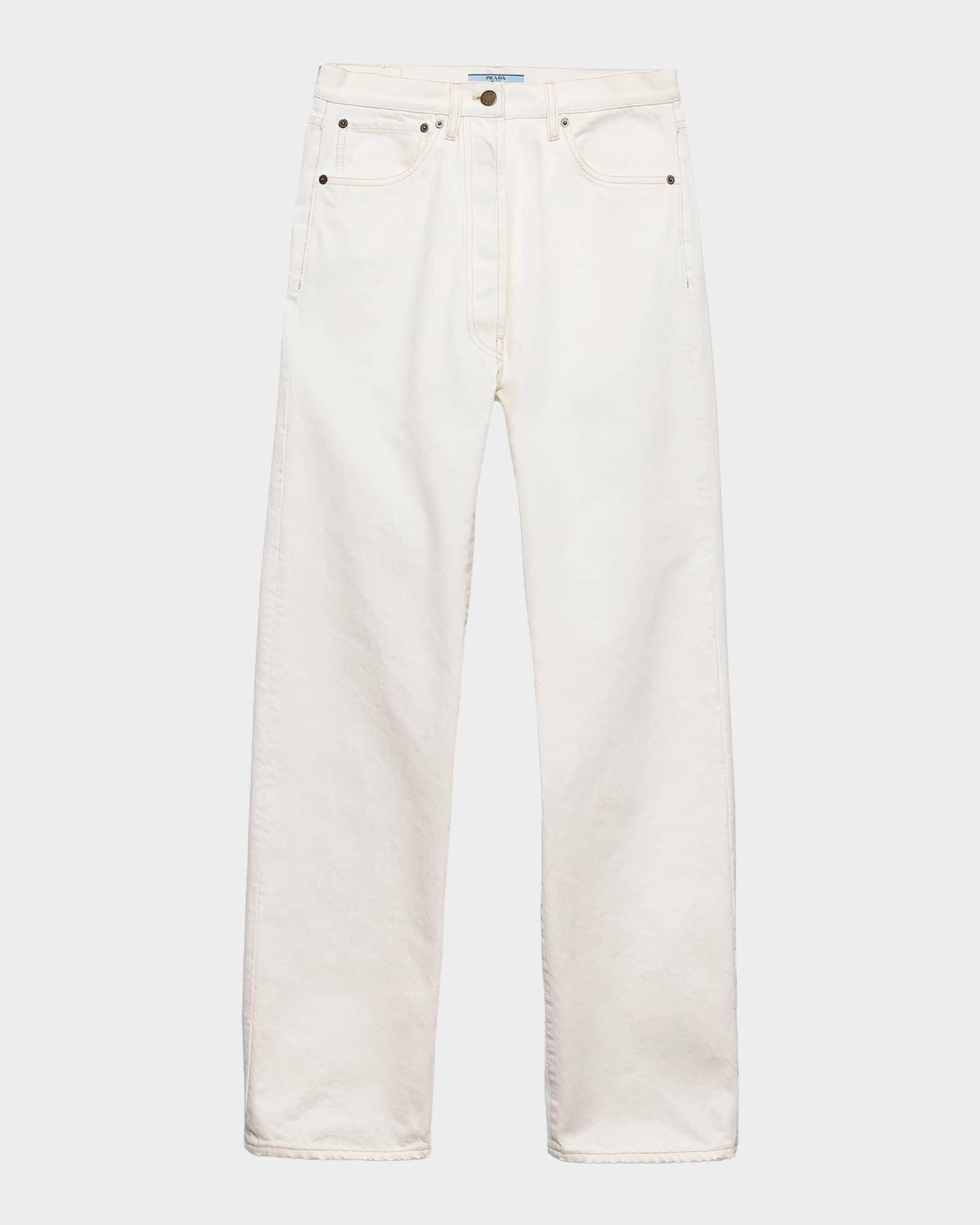 Prada Old Denim Five-Pocket Jeans | Neiman Marcus