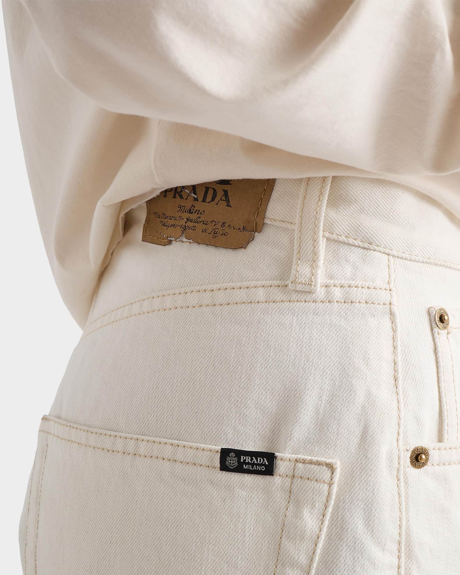 Prada Old Denim Five-Pocket Jeans | Neiman Marcus