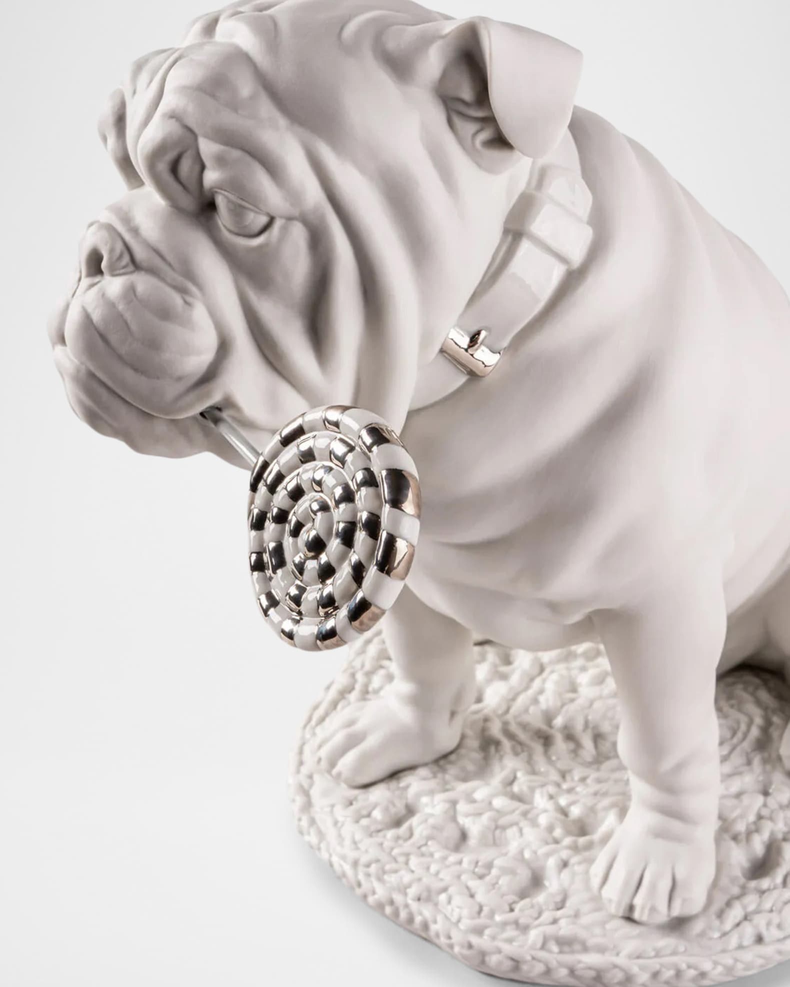 Lladro Bulldog with Lollipop Sculpture | Neiman Marcus