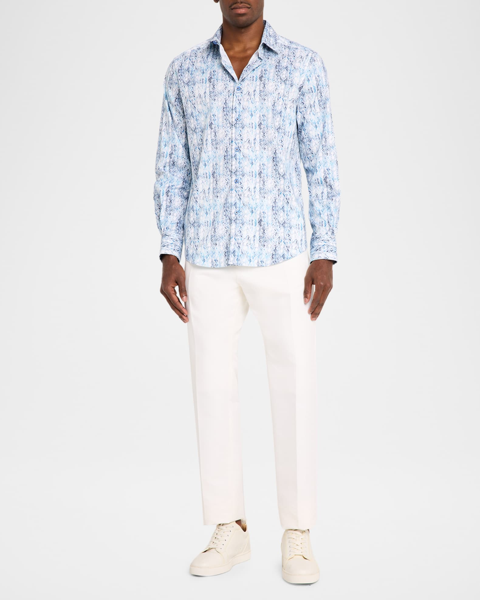 Robert Graham Men's Alahmar Medallion Button-Down Shirt | Neiman Marcus