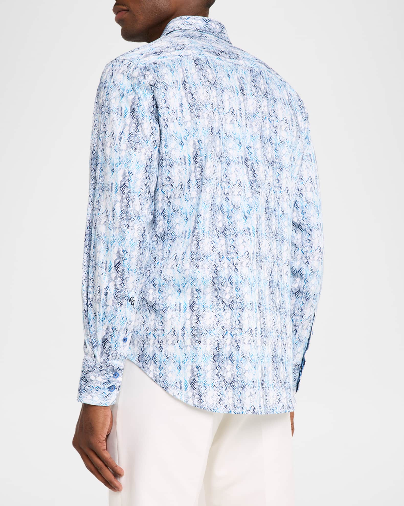 Robert Graham Men's Alahmar Medallion Button-Down Shirt | Neiman Marcus