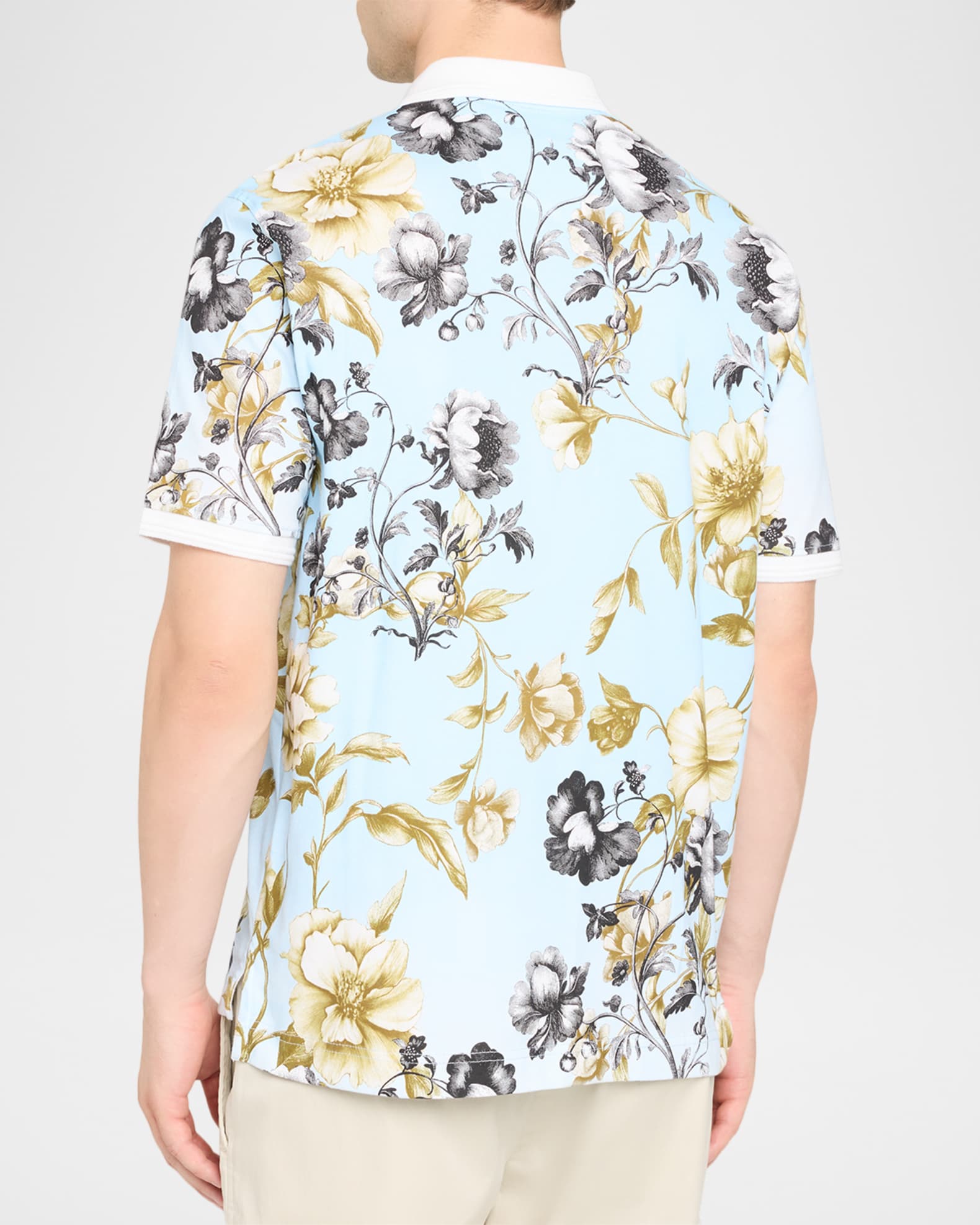 Robert Graham Men's Milson Floral Polo Shirt | Neiman Marcus