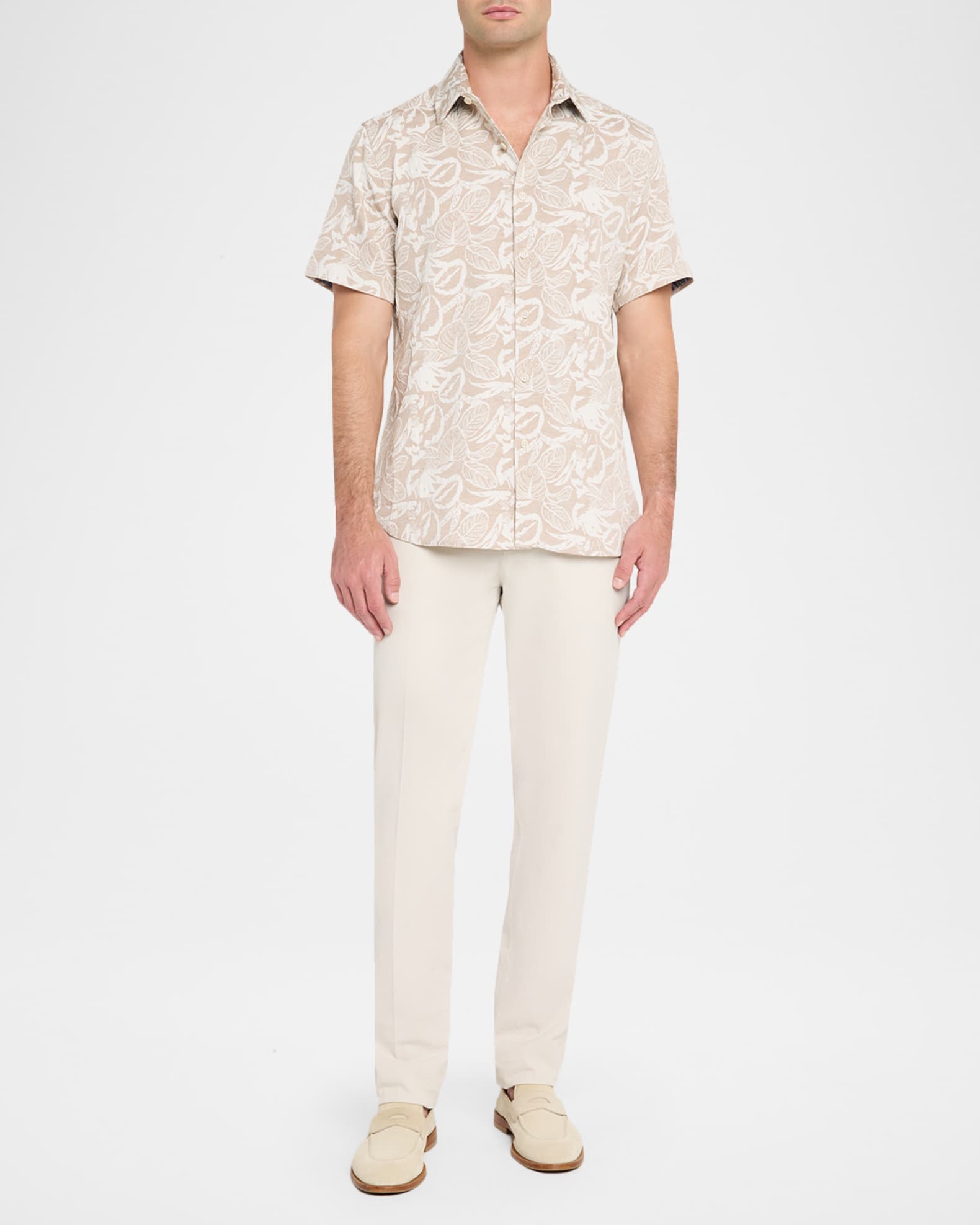 Robert Graham Men's Santa Monica Foliage Short-Sleeve Shirt | Neiman Marcus