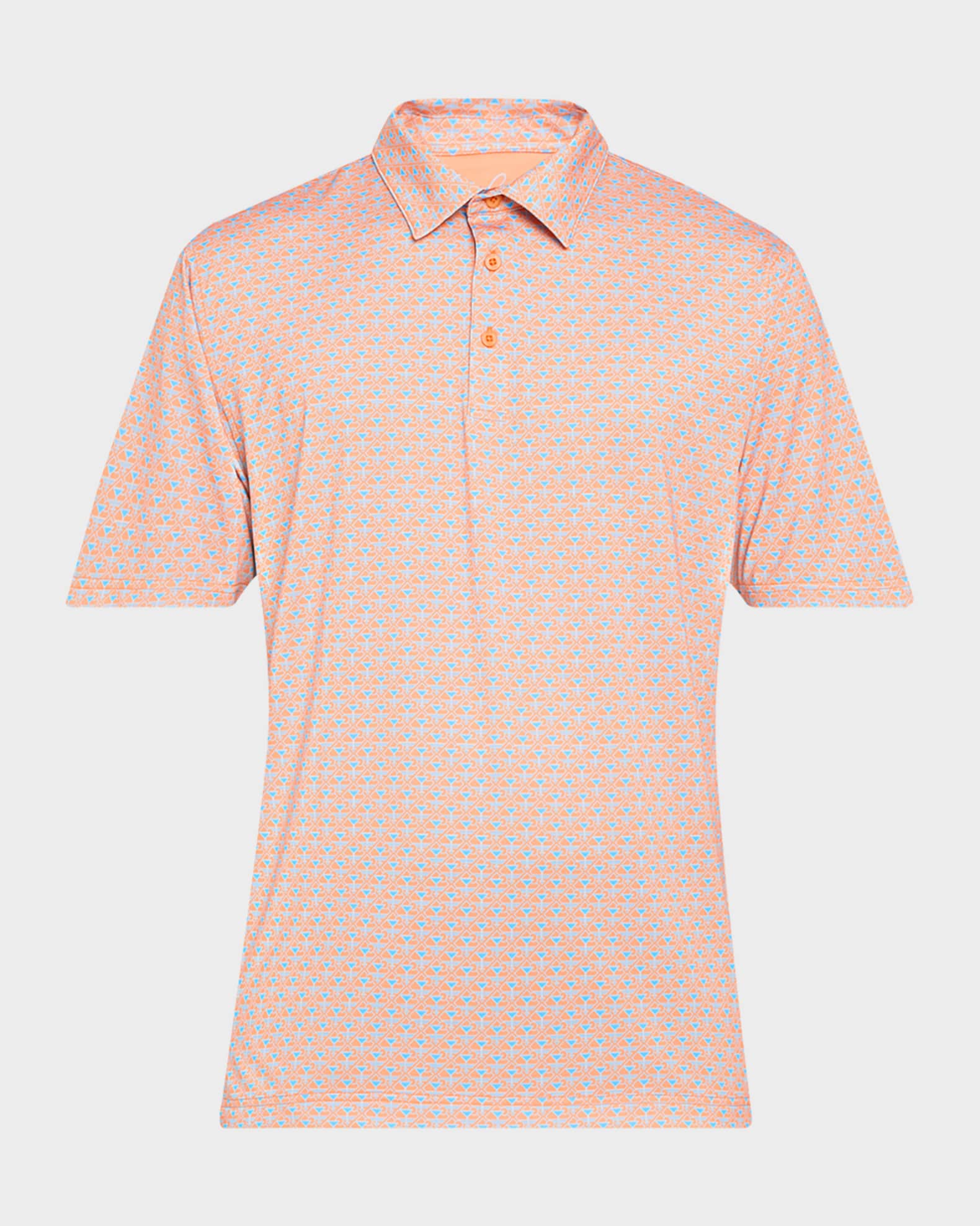 Robert Graham Men's Geometric Polo Shirt | Neiman Marcus