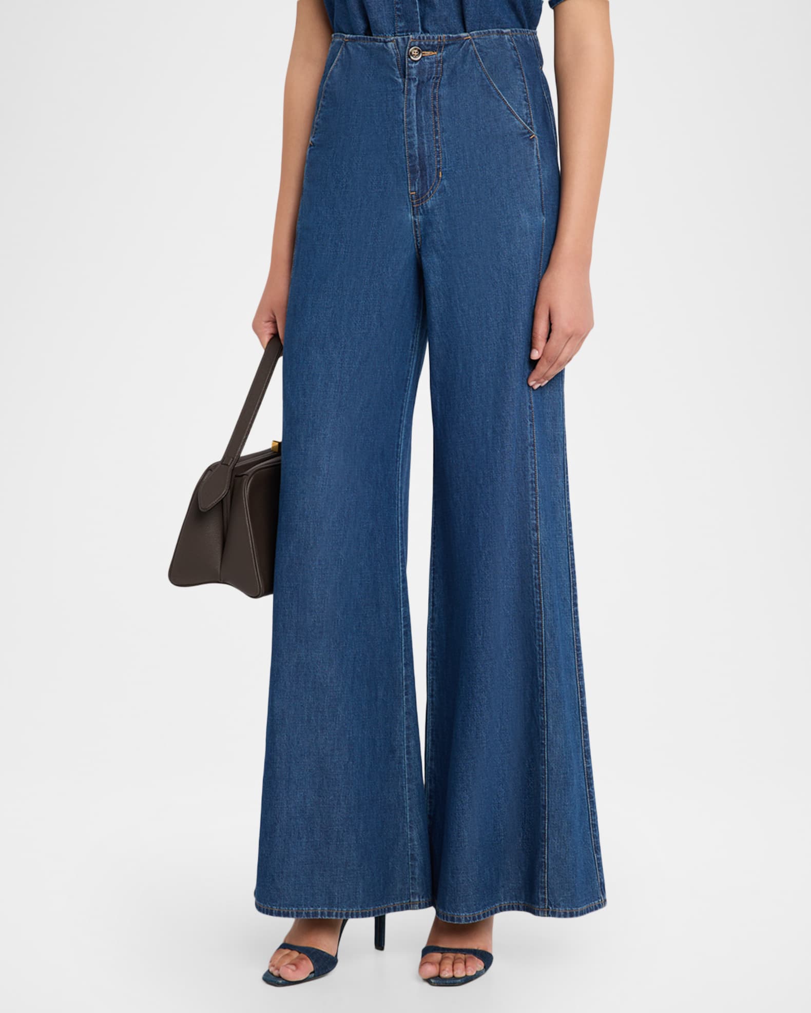 Veronica Beard Digby Denim Pants | Neiman Marcus