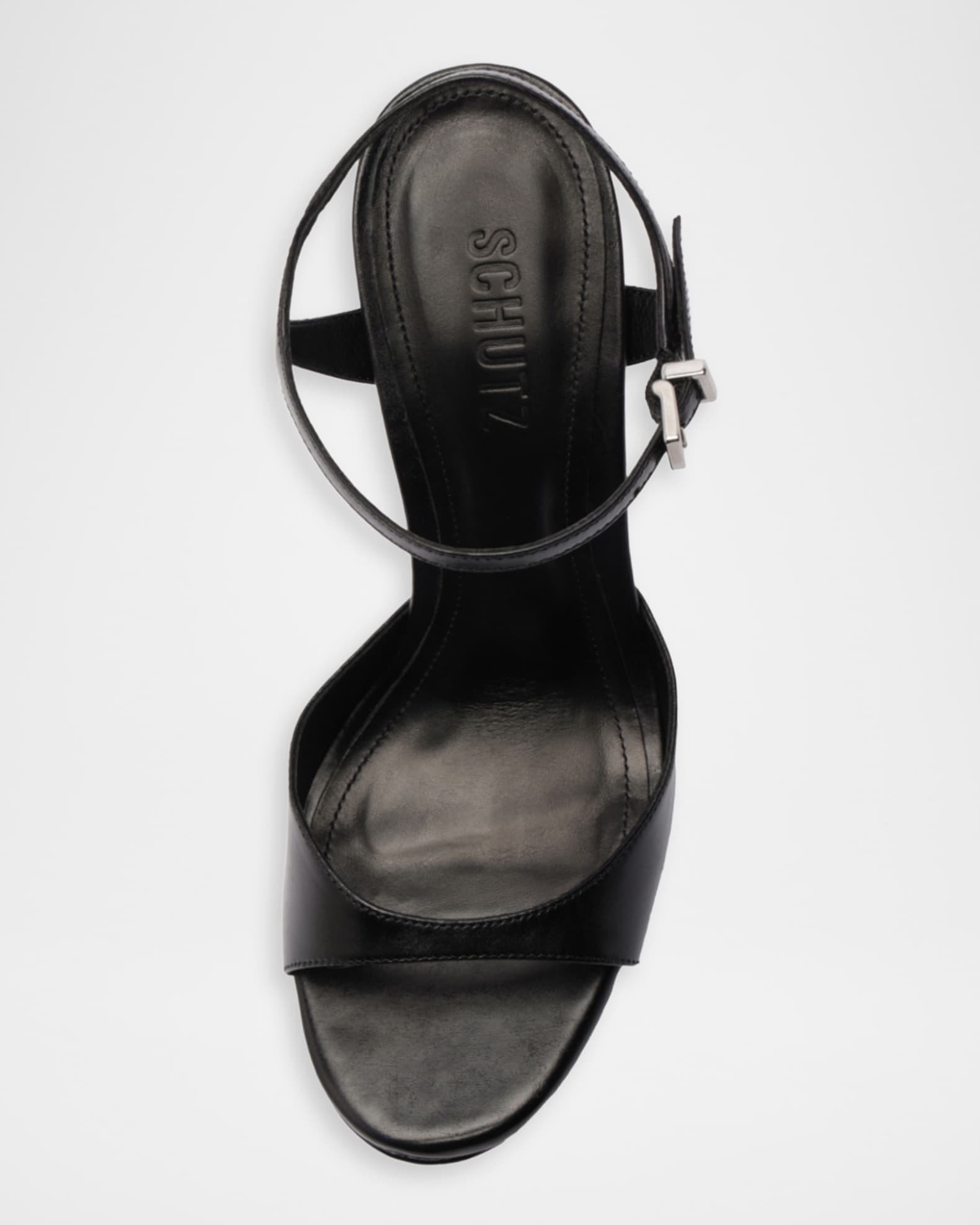 Schutz Scarlett Leather Platform Sandals | Neiman Marcus