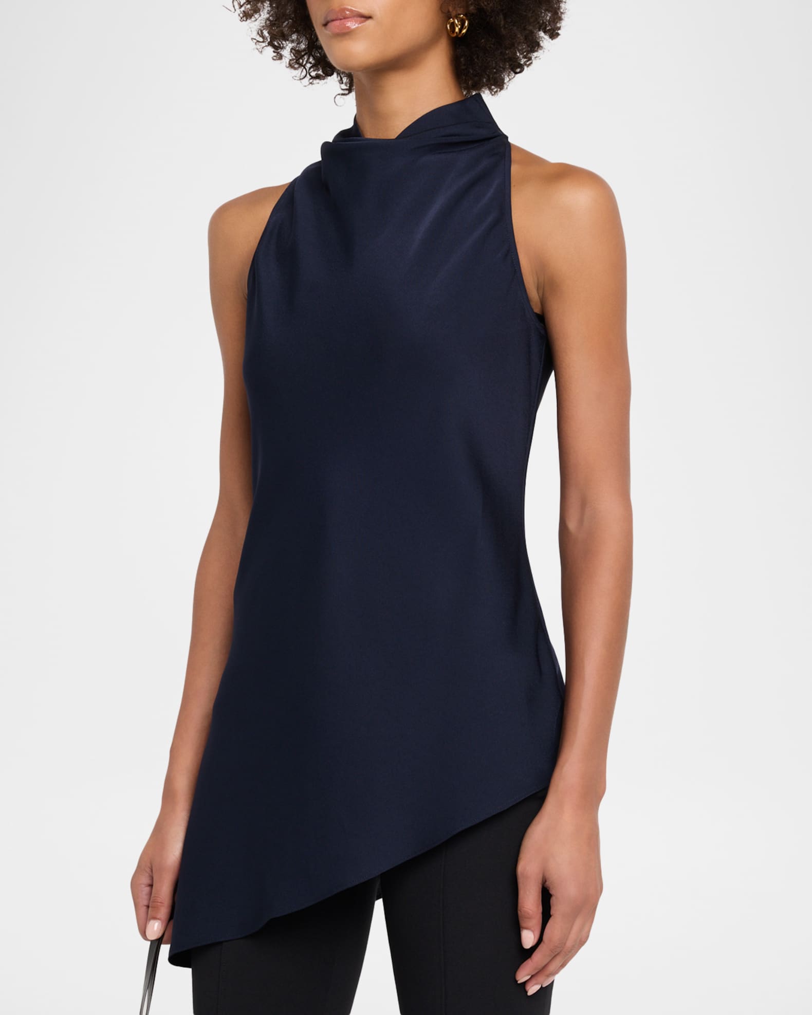 Veronica Beard Radford Asymmetric Tunic Top | Neiman Marcus