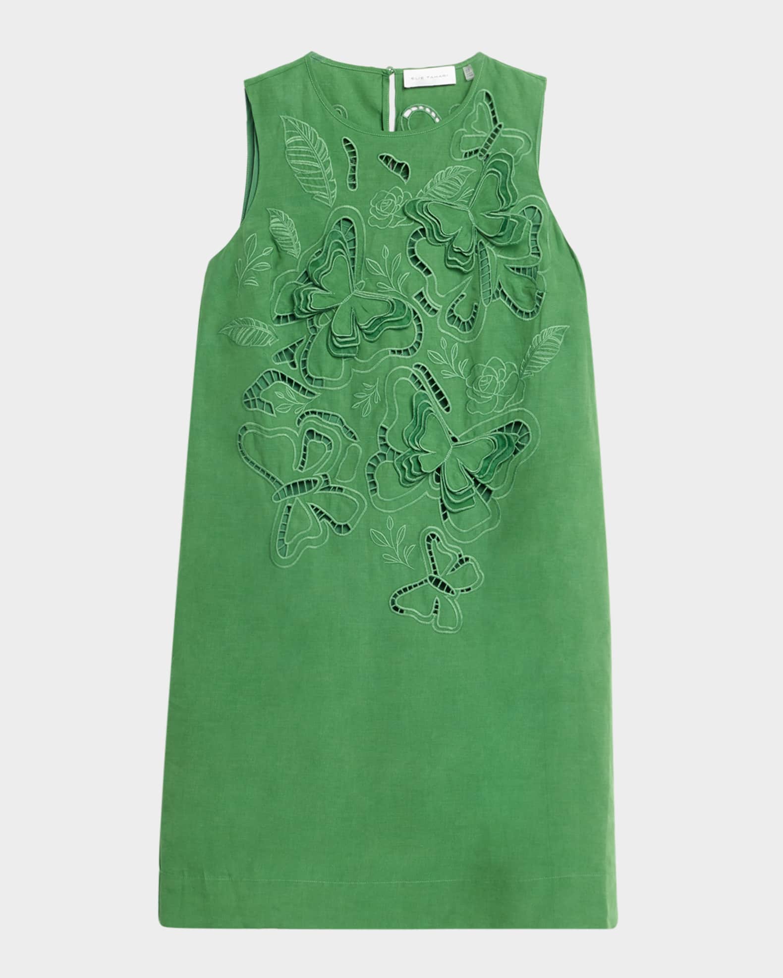 Elie Tahari The Isabella Butterfly Embroidered Dress | Neiman Marcus