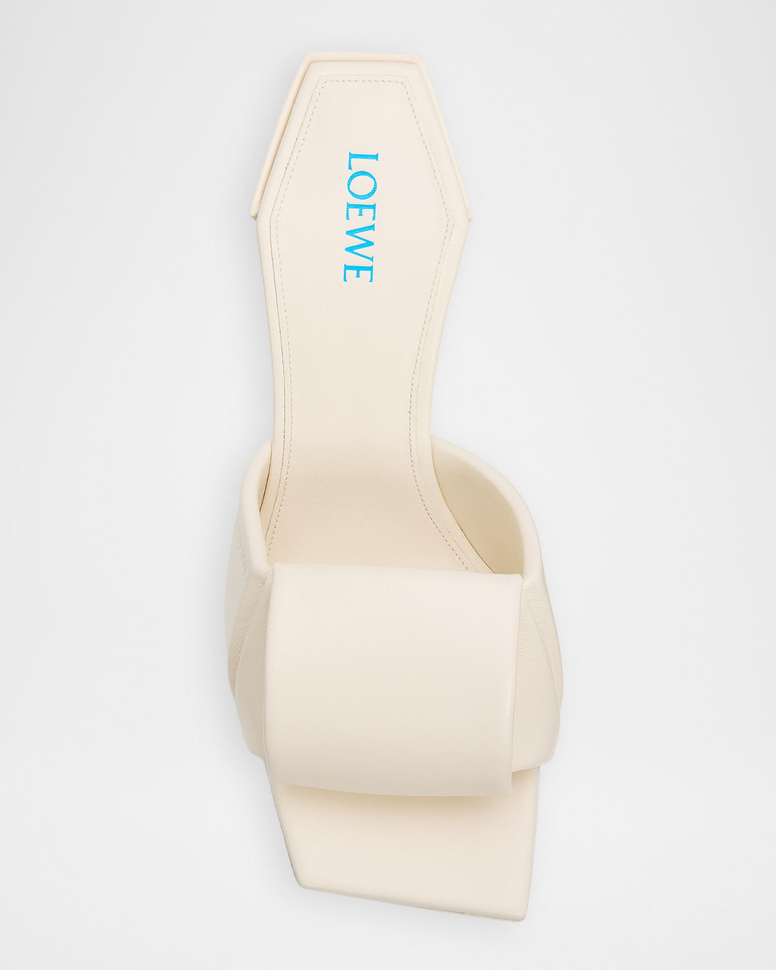 LOEWE 85mm Origami Leather Slide Sandals | Neiman Marcus