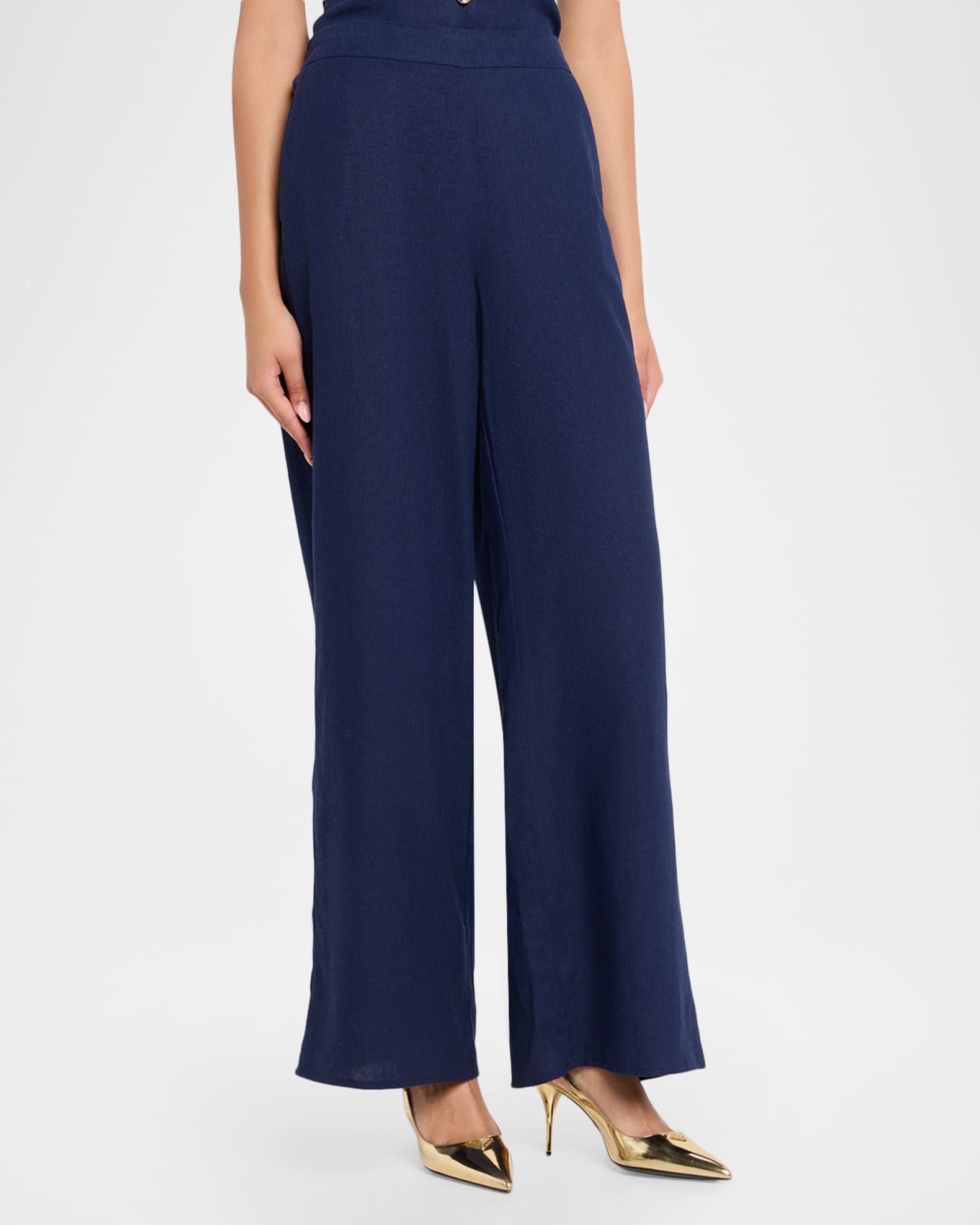 Generation Love Kelela Wide-Leg Linen Pants | Neiman Marcus