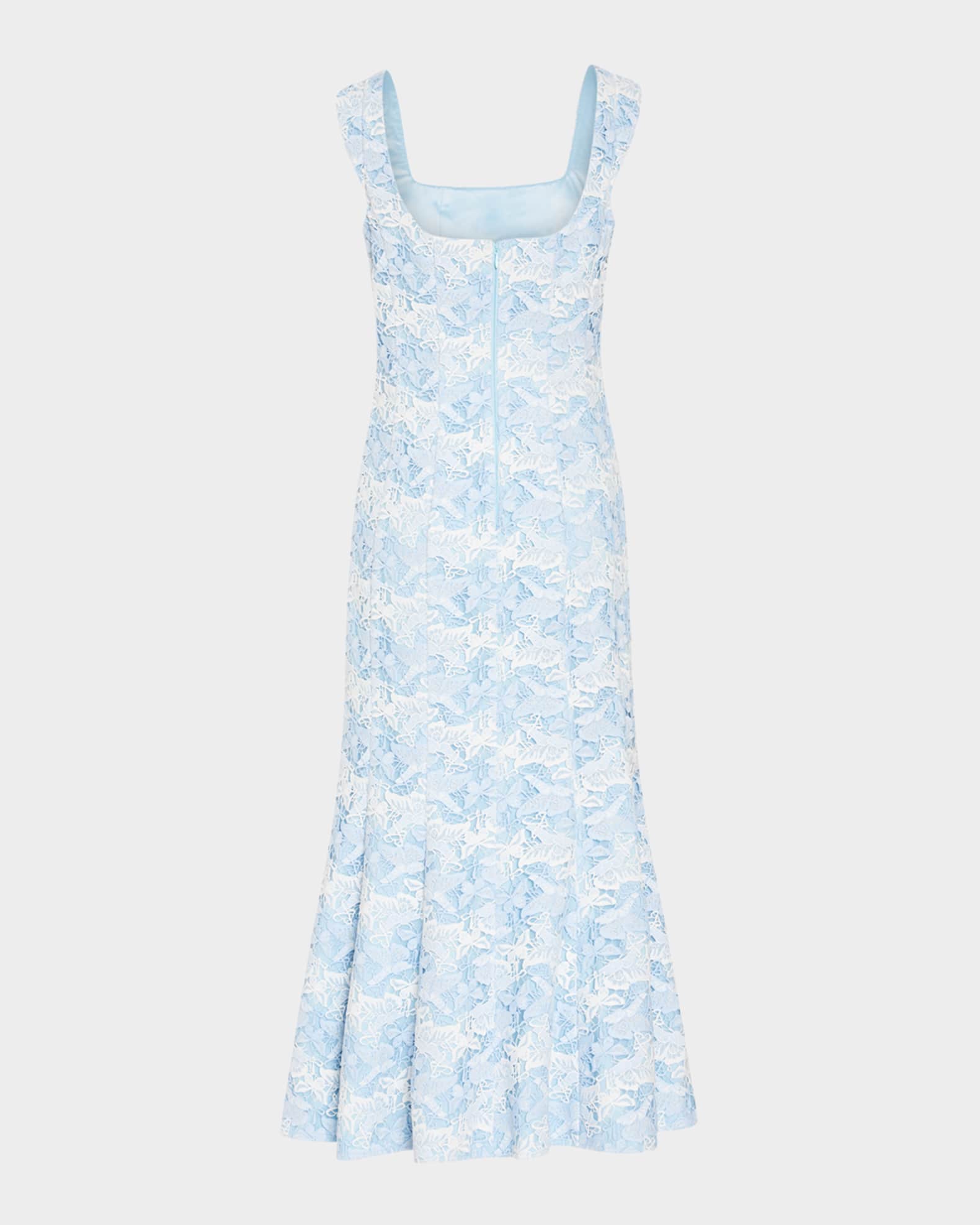 Milly Meg Butterfly Lace Midi Dress | Neiman Marcus