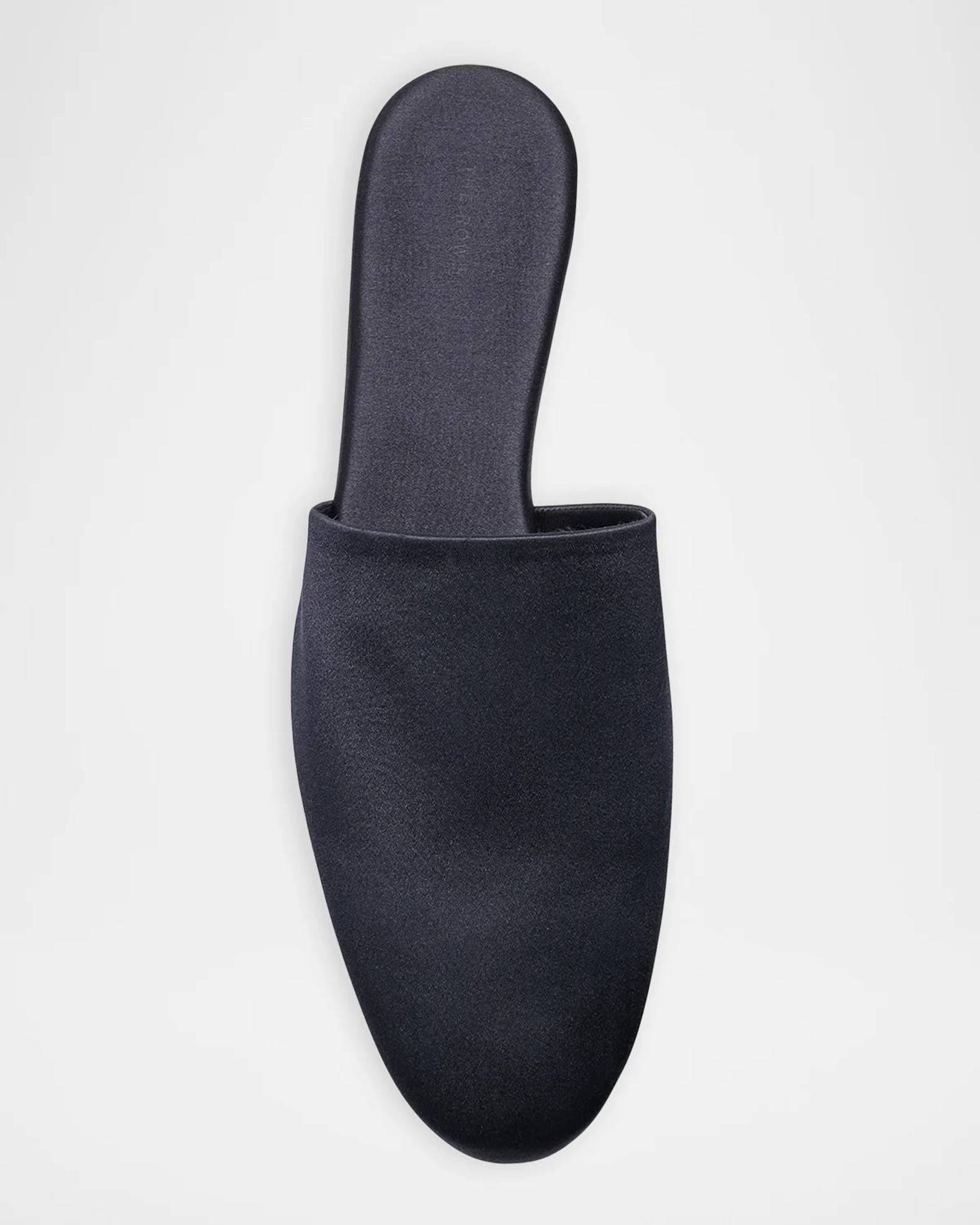 The Row Tilda Satin Slip On Mules Neiman Marcus