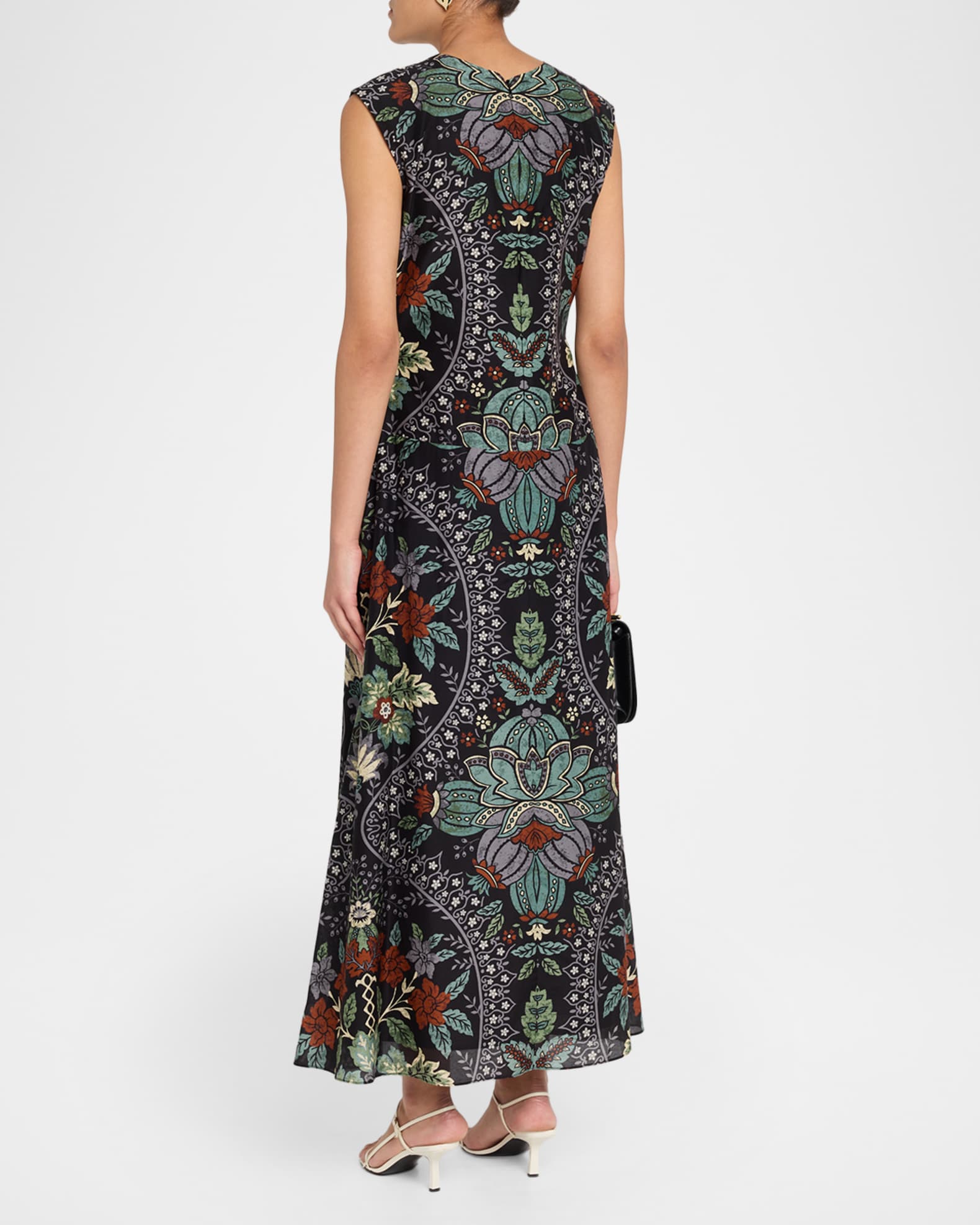Elie Tahari The Kinsley Sleeveless Floral-Print Maxi Dress | Neiman Marcus
