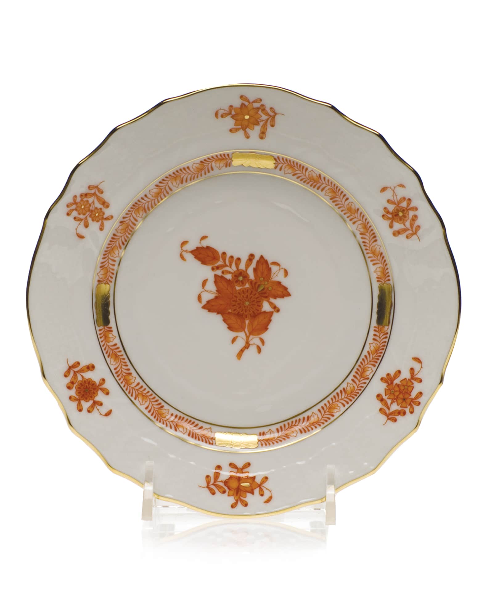 Herend Rust Chinese Bouquet Bread & Butter Plate | Neiman Marcus