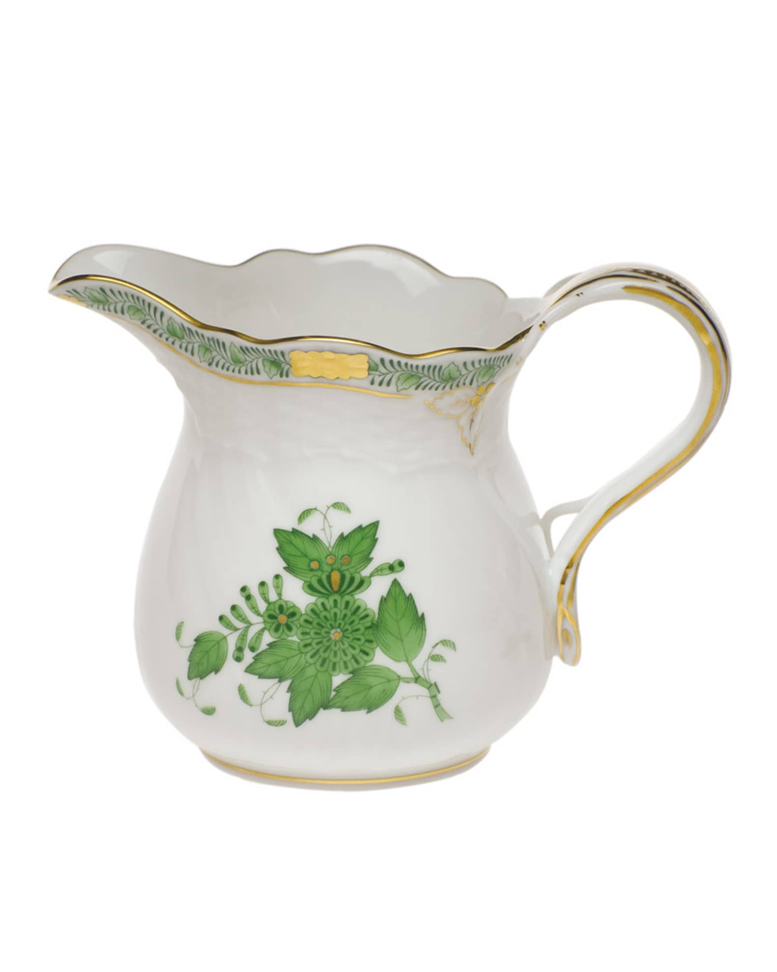 Herend Chinese Bouquet Green Creamer | Neiman Marcus